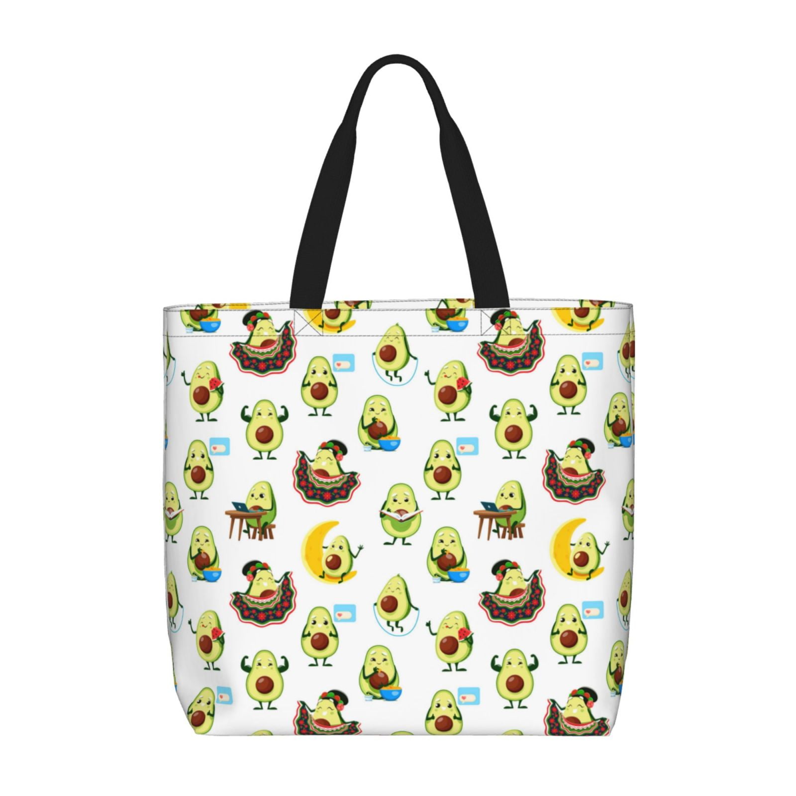 Hirioo Funny Avocado In Mexican Clothes for Tote Bag for Women, Quilted ...