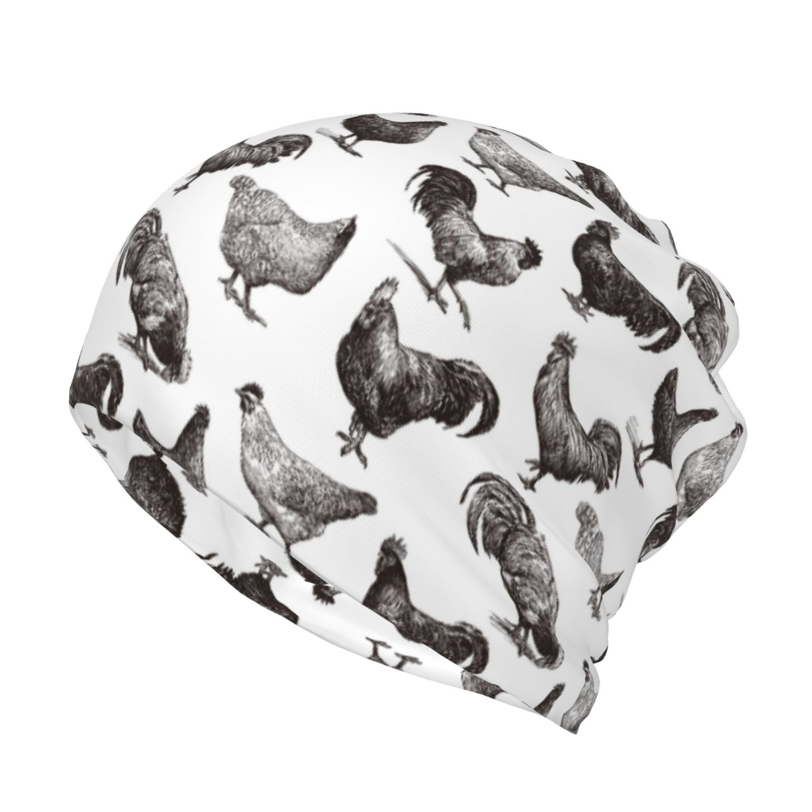 Hirioo Funny Chicken for Multifunction Beanie Hat for Men and Women ...