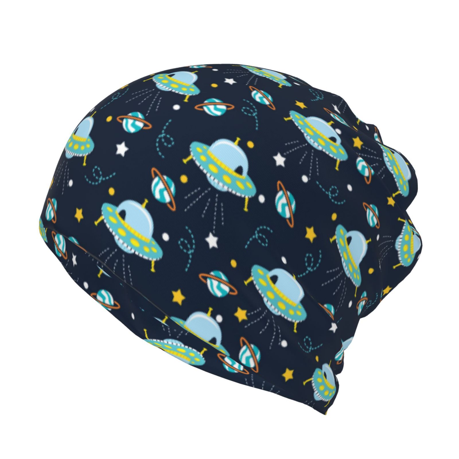 Hirioo Galaxy With Ufo for Multifunction Beanie Hat for Men and Women ...