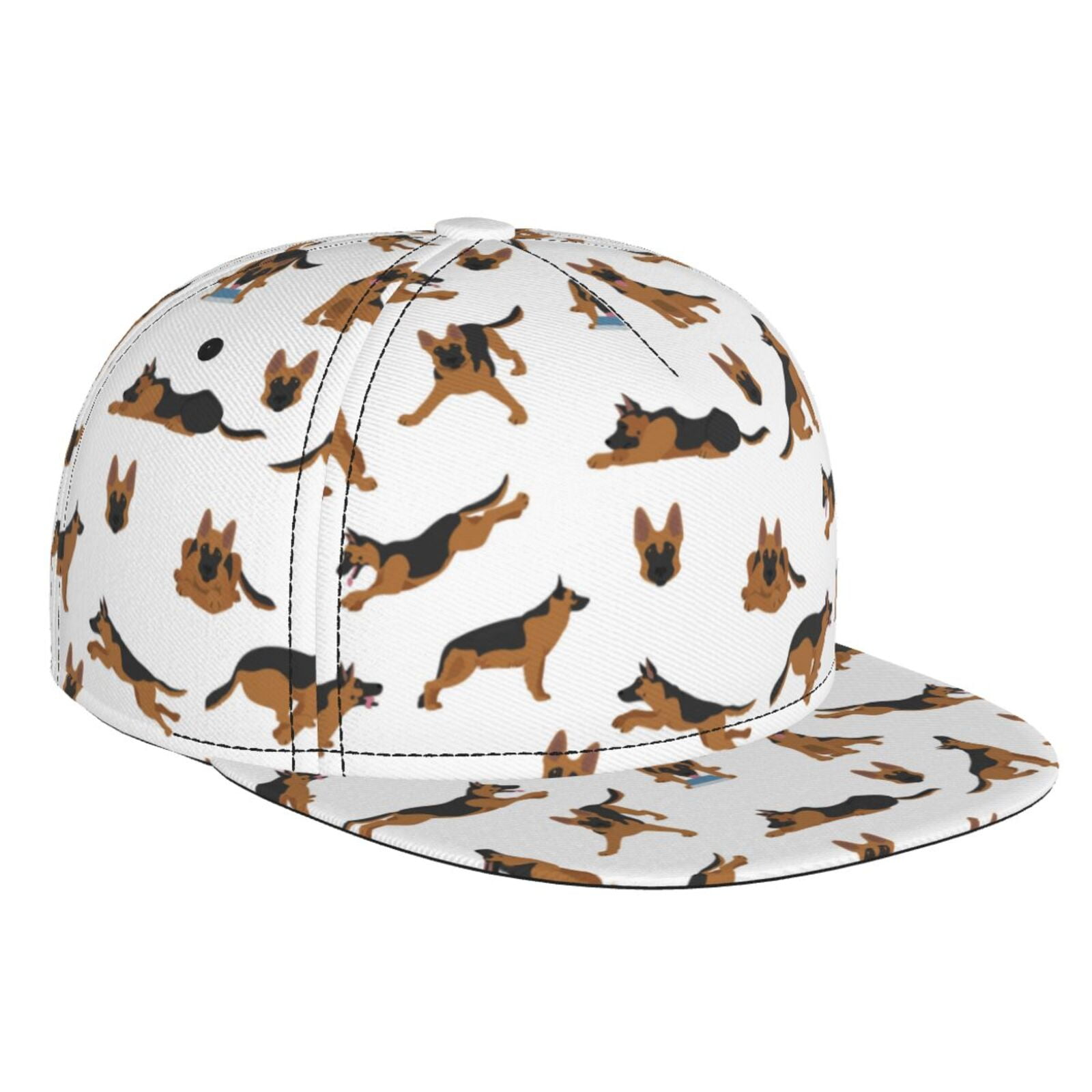 Hirioo German Shepherd Dog for Baseball Cap Men Cap Flat Brim for Men ...