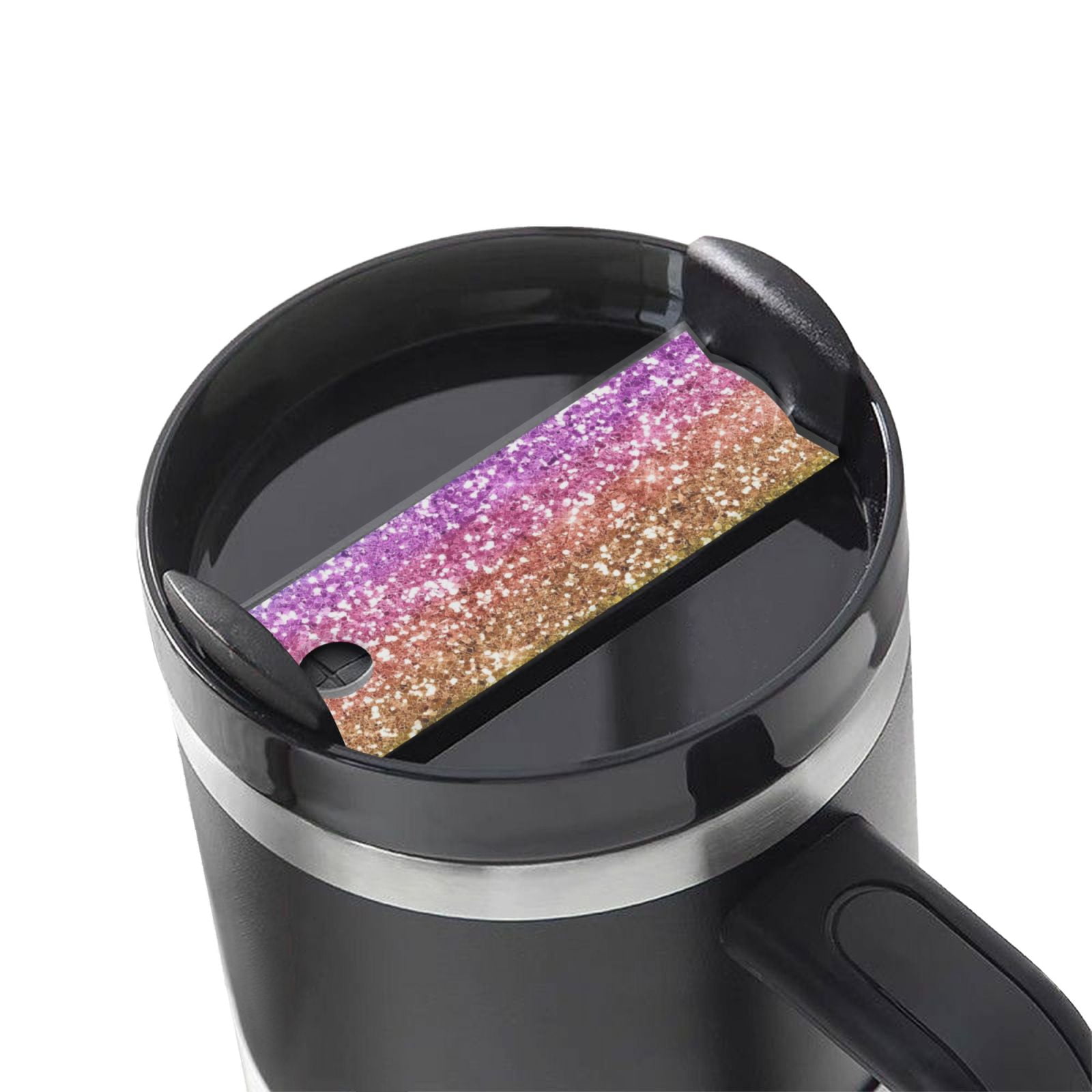 Hirioo Glitter Rainbow for Stanley Cup Lid Nameplate Personalized ...