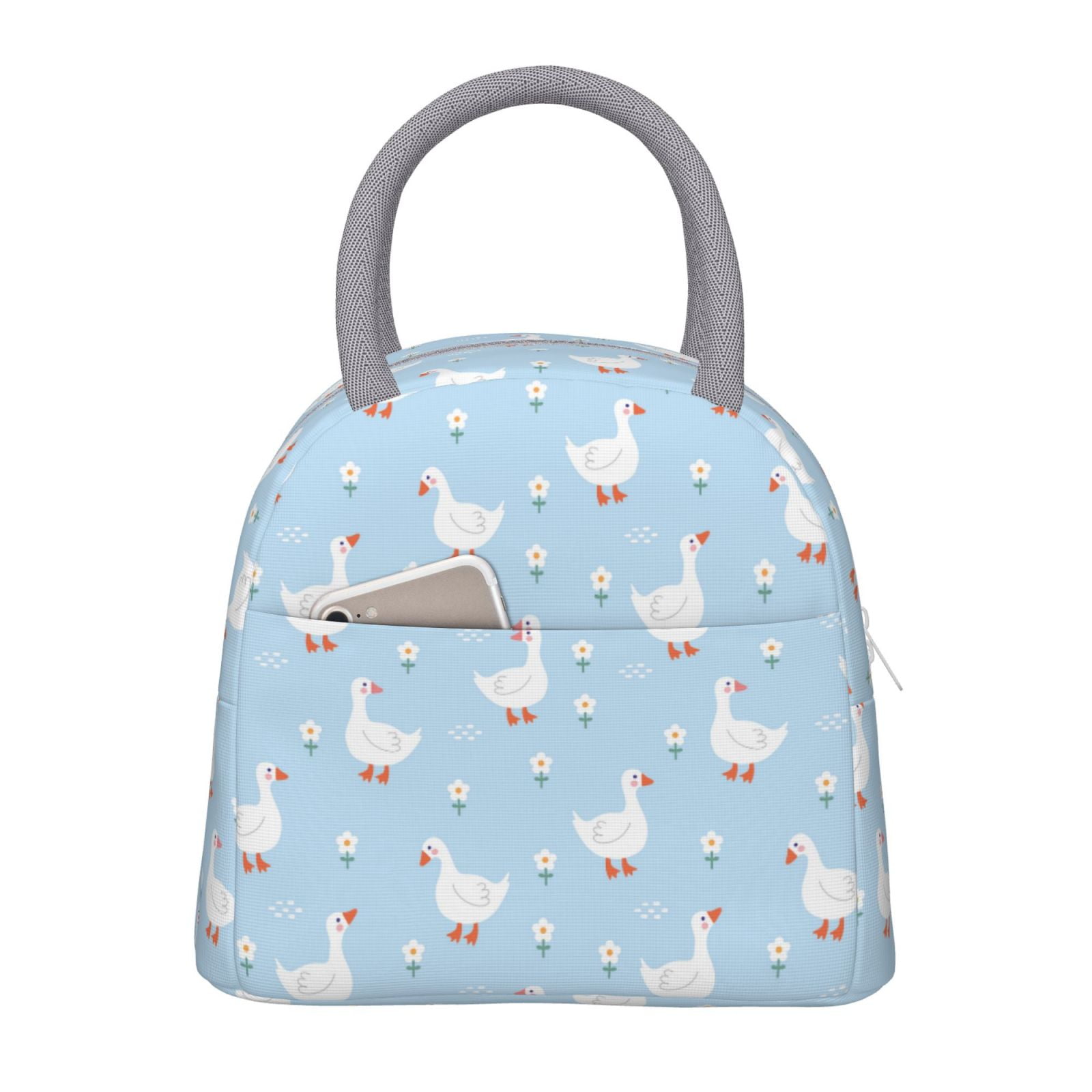 Hirioo Goose White Flowers for Eco-friendly Lunch Box,Leakproof Lunch ...