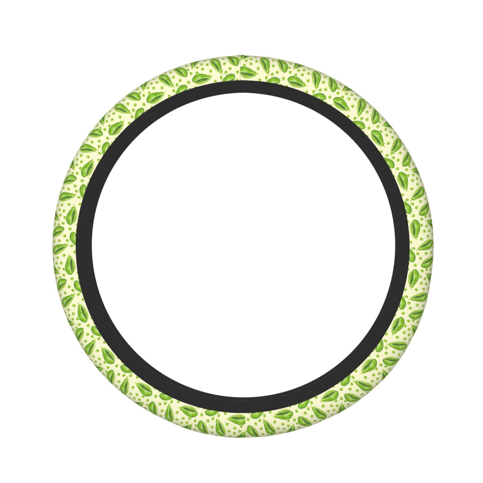 Hirioo Green Peas for Elastic Stretch Steering Wheel Cover Universal 15 ...