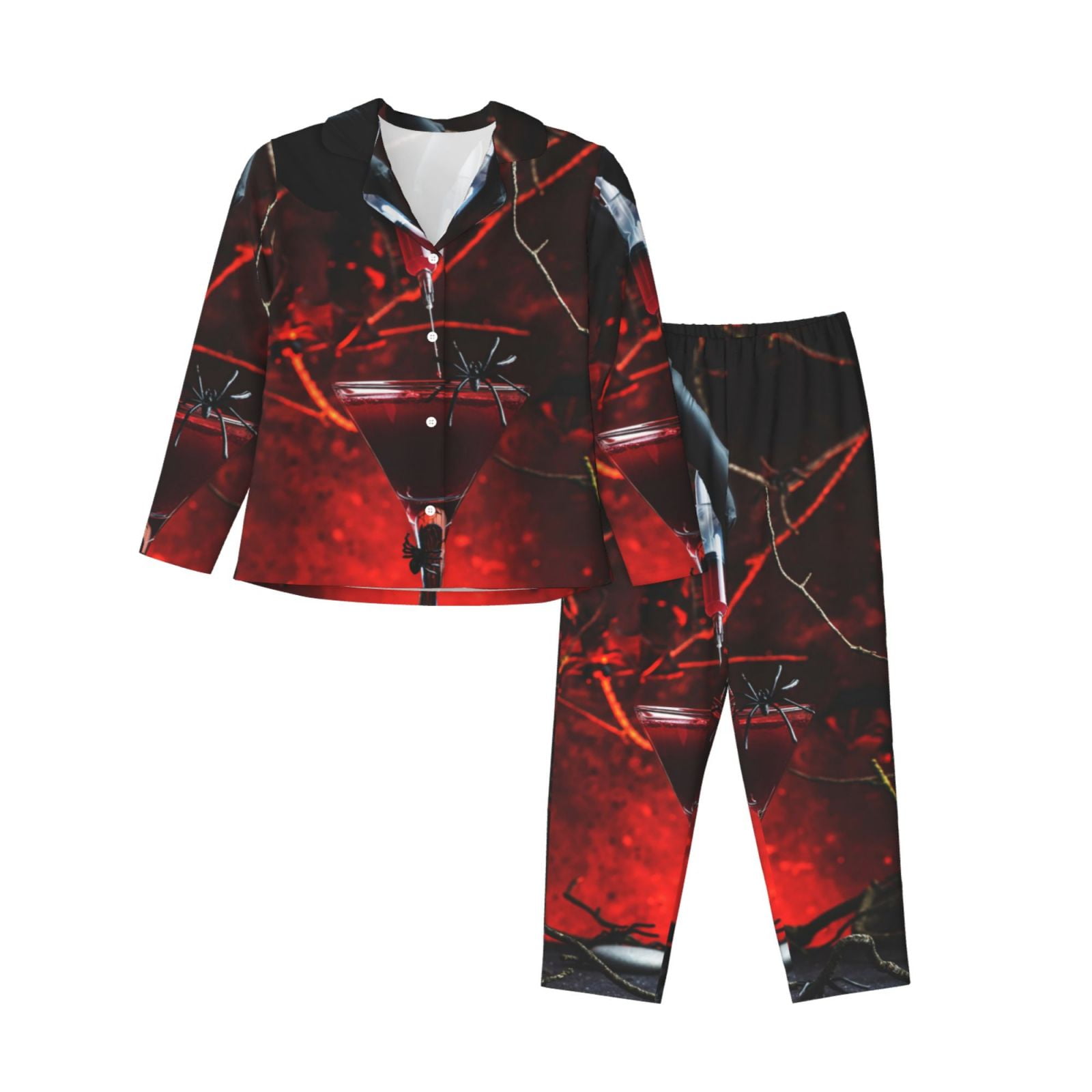 Hirioo Halloween Vampire Party for Women's Pajama Sets 2 Piece Pjs ...