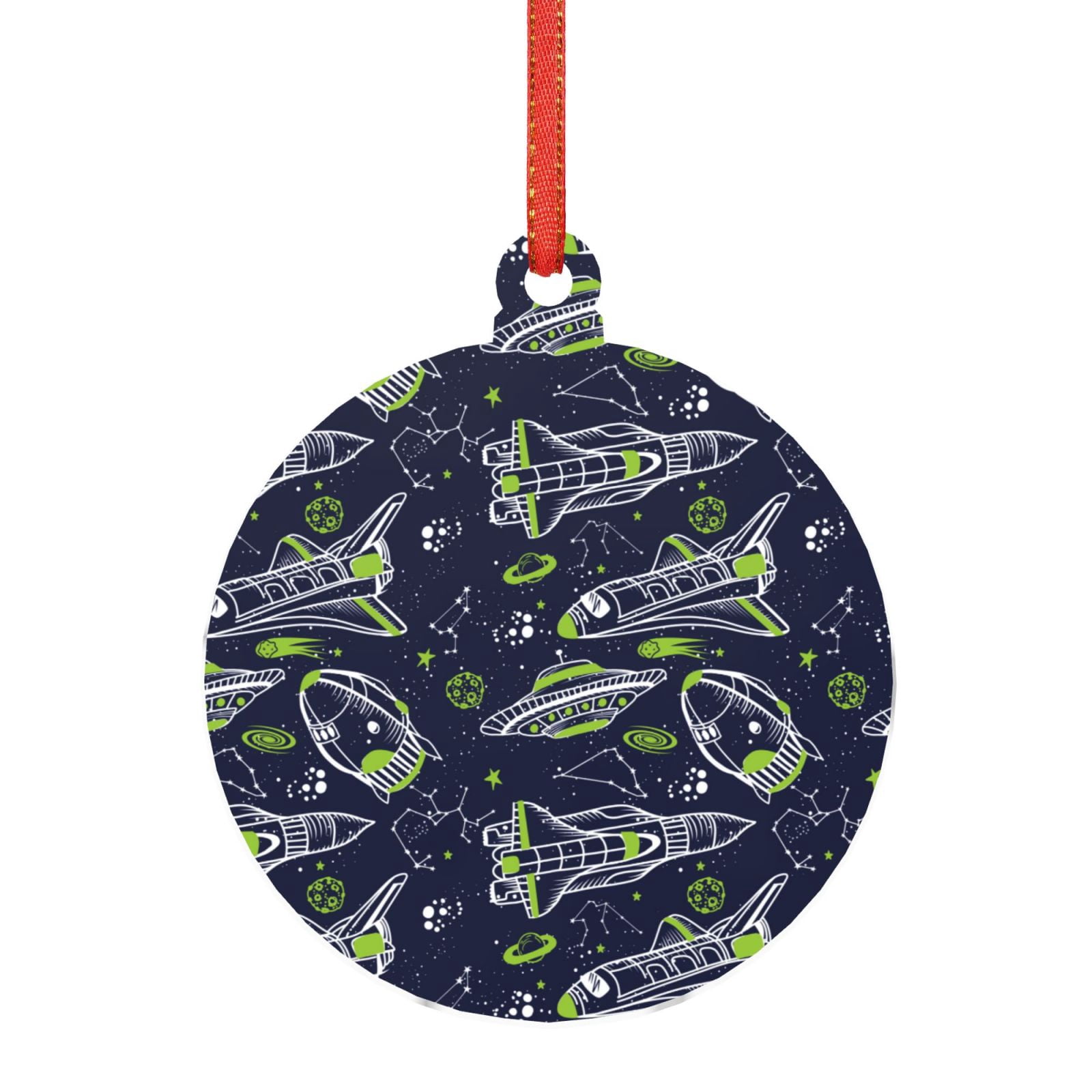 Hirioo Hand Drawn Rockets for Acrylic Christmas Pendant Hanging ...