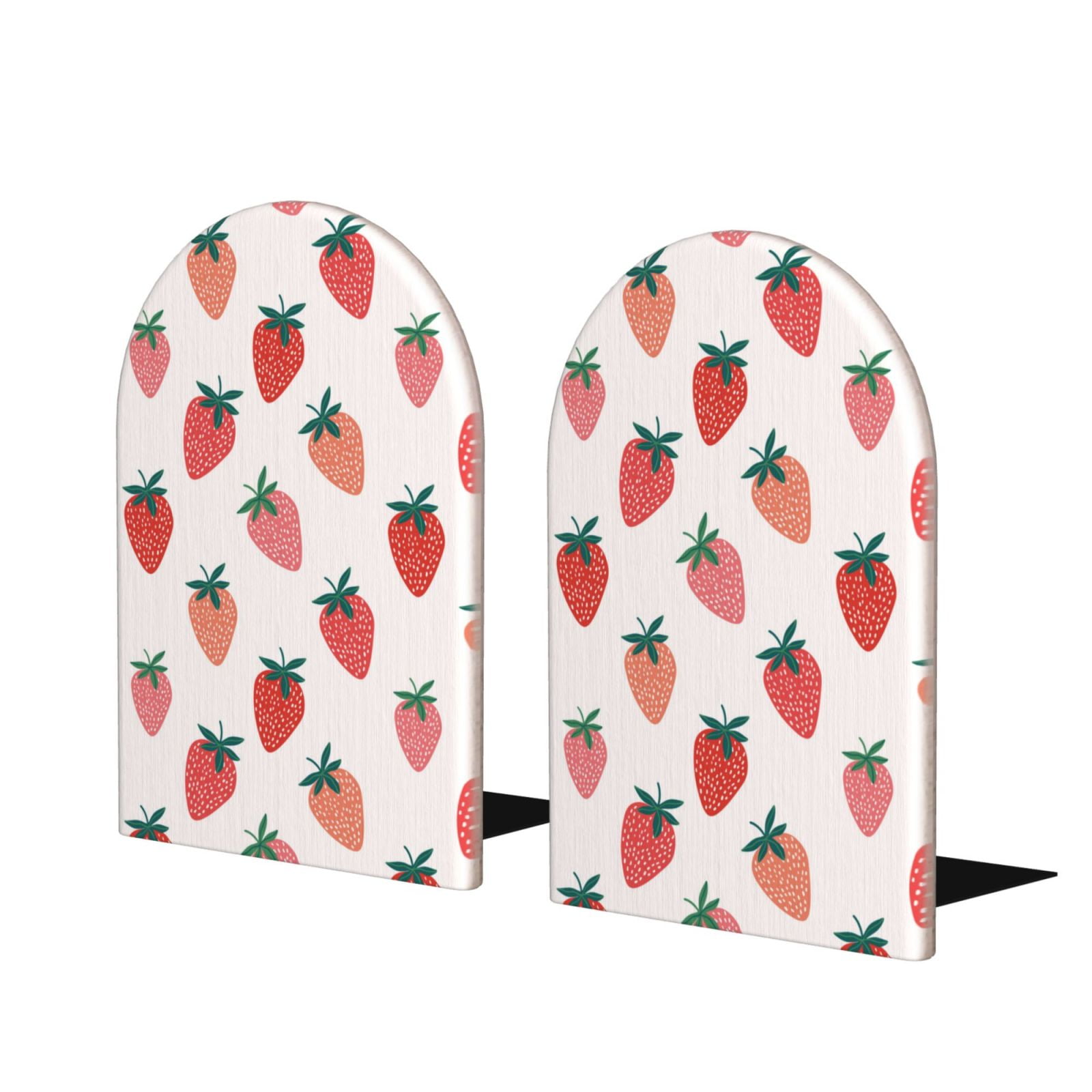 Hirioo Hand Drawn Strawberry for Bookends Decorative Bookends for ...
