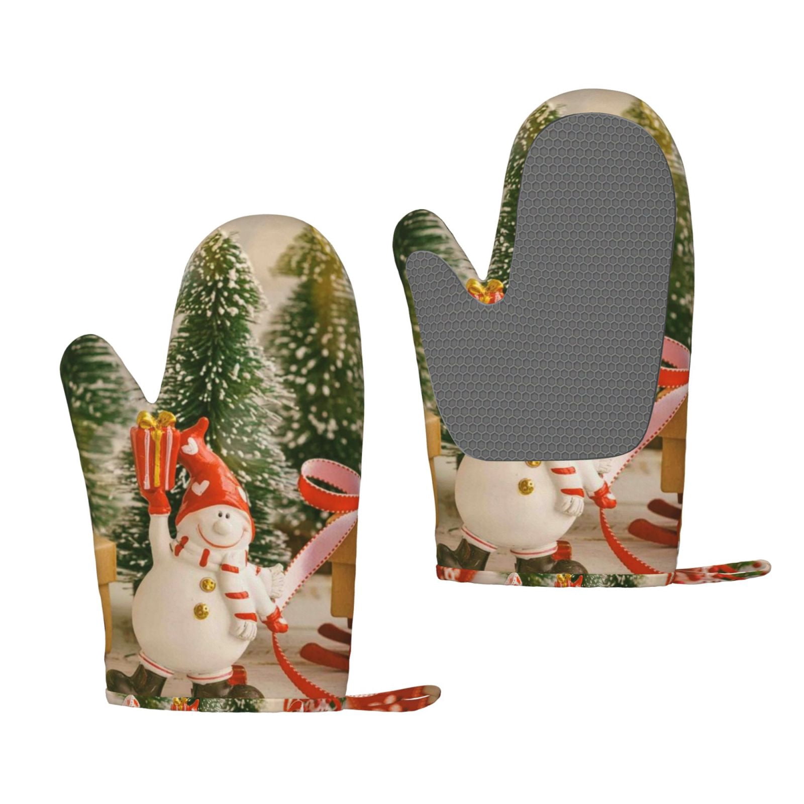 Hirioo Holiday Christmas Stars for Silicone Oven Mitts for BBQ, Baking ...