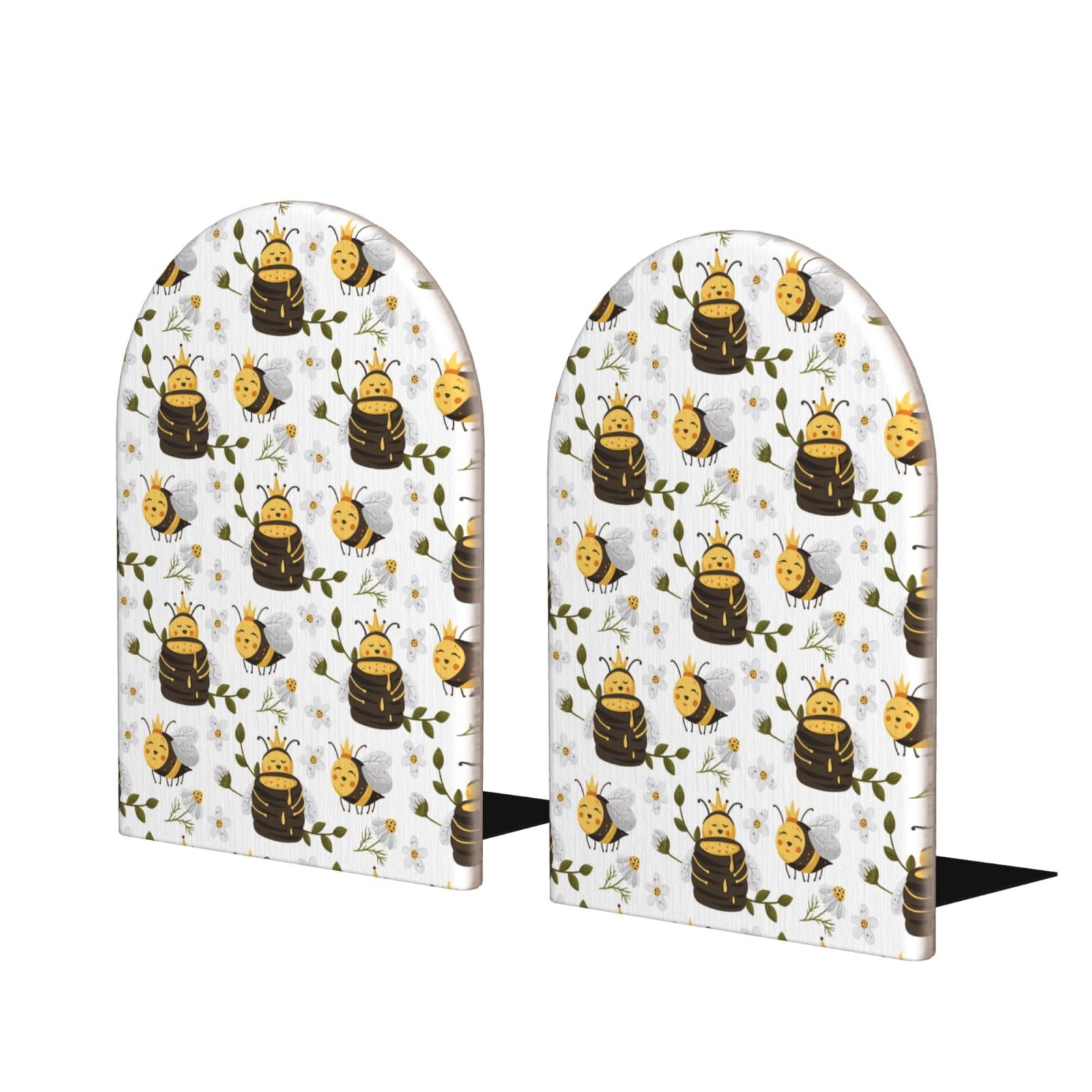 Hirioo Honey Bee Insect for Bookends Decorative Bookends for Shelves ...