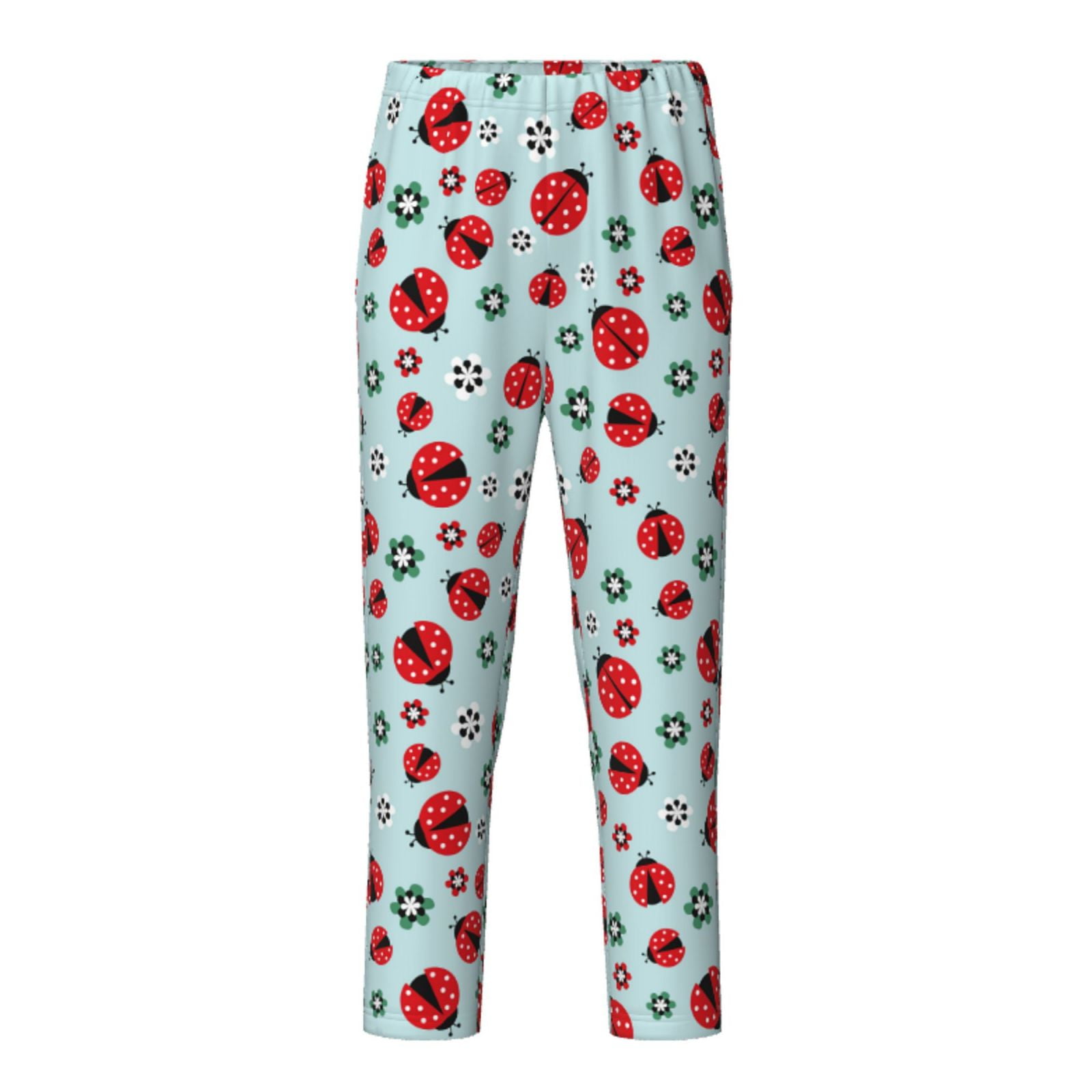 Hirioo Ladybugs And Flowers 1 for Teenagers' Pajama Pants Womens Lounge ...