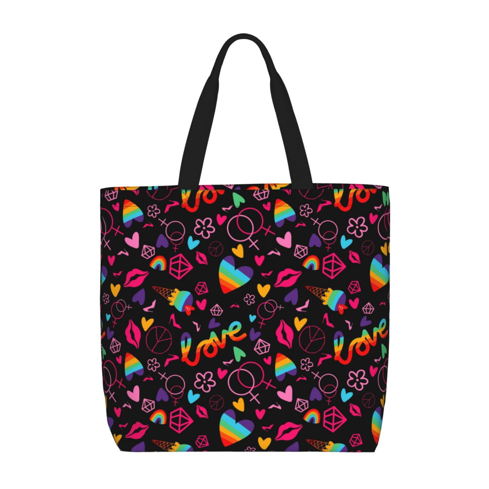 Hirioo Lgbt Rainbow For Pride for Tote Bag for Women, Quilted Shoulder ...