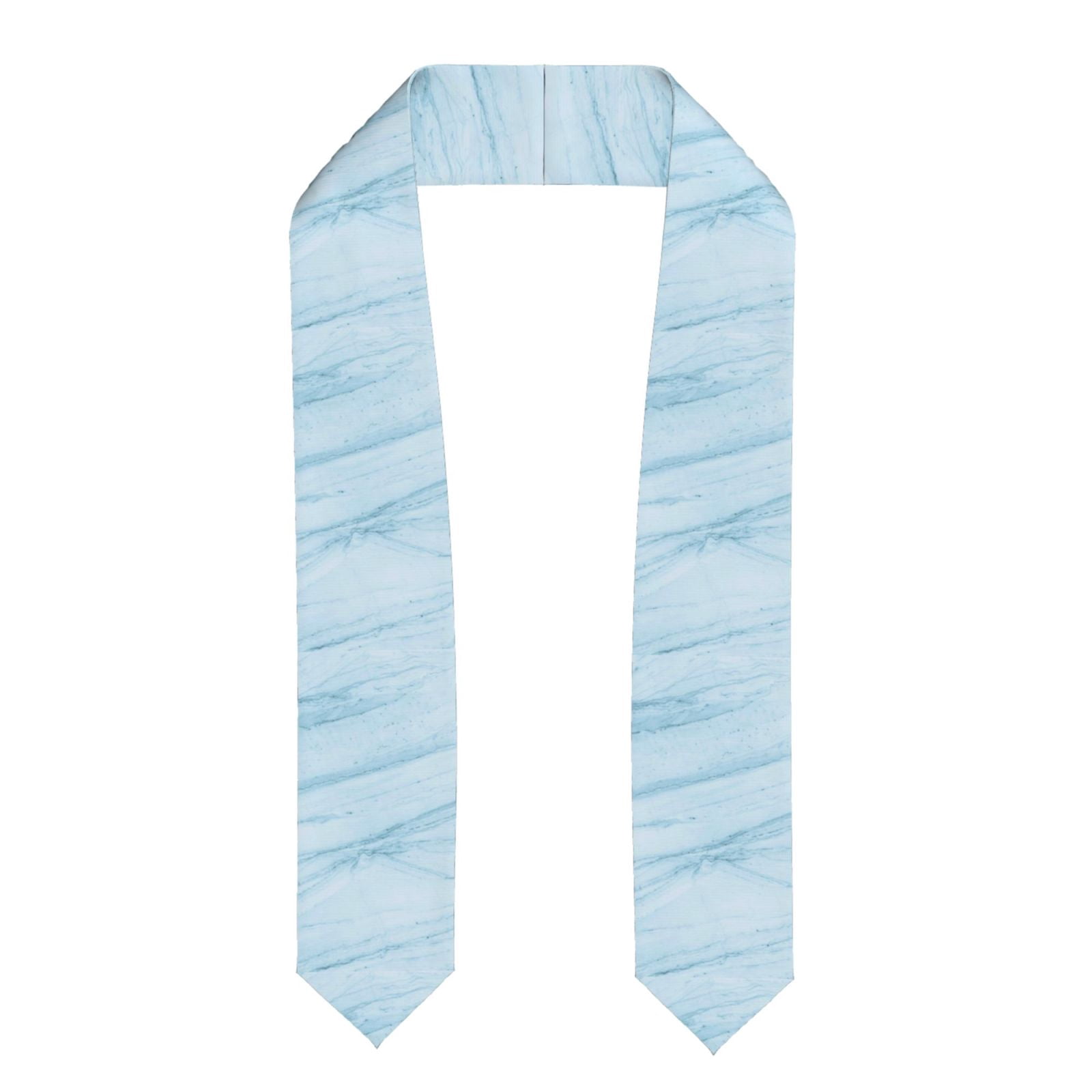 Hirioo Light Blue Marble for 72" Graduation Shawl Stole Unisex Adults ...