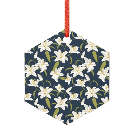 Hirioo Lilies Flowers for Acrylic Christmas Pendant Hanging Christmas ...