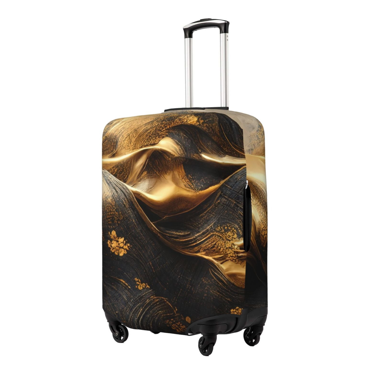 Hirioo Luxurious Gold Flow for Elasticity Suitcase Cover (No luggage ...