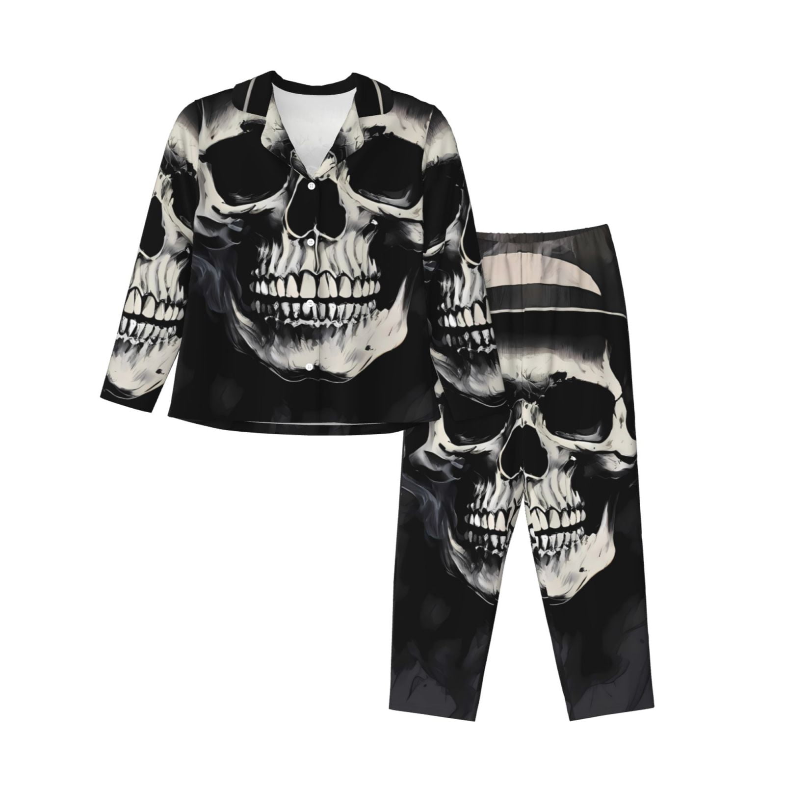 Hirioo Magician Hat Skull for Women's Pajama Sets 2 Piece Pjs Women's ...