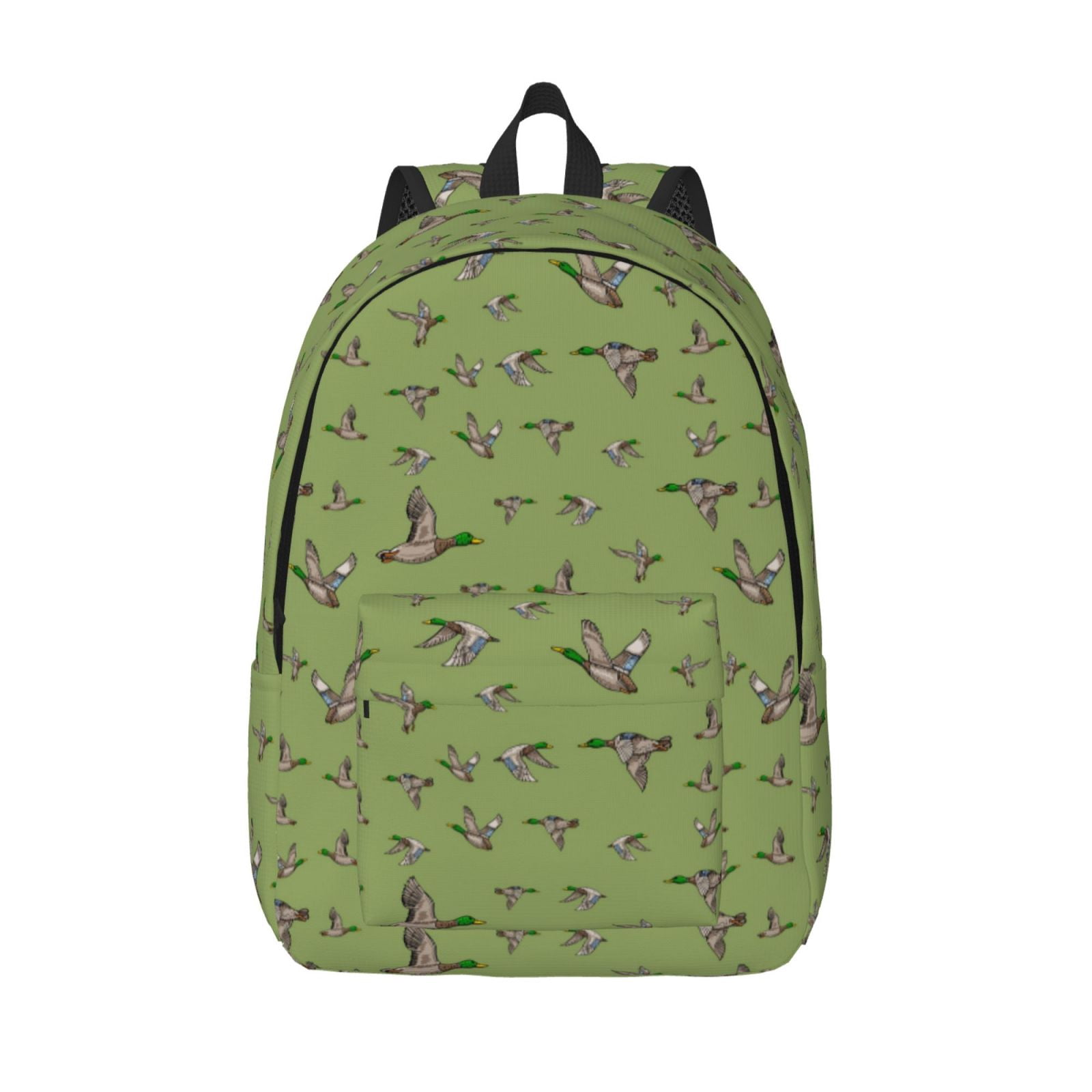 Hirioo Mallard Duck Canvas Backpack, Durable Travel Backpack with ...