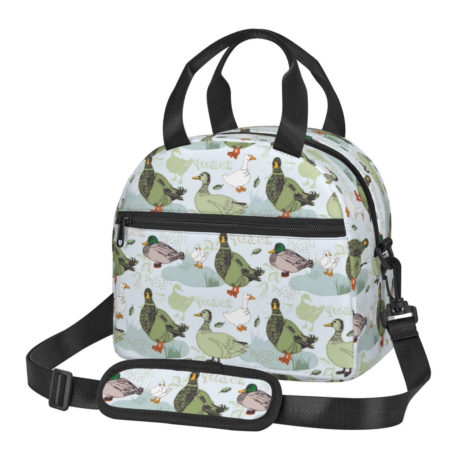 Hirioo Mallard Ducks Wild Birds for Crossbody Lunch Box for Women Men ...