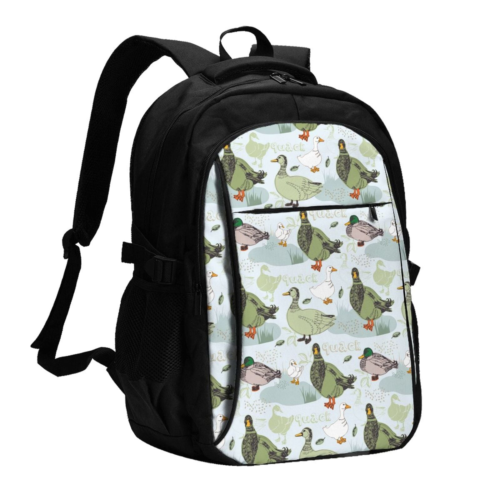 Hirioo Mallard Ducks Wild Birds for Travel Laptop Backpack with USB ...