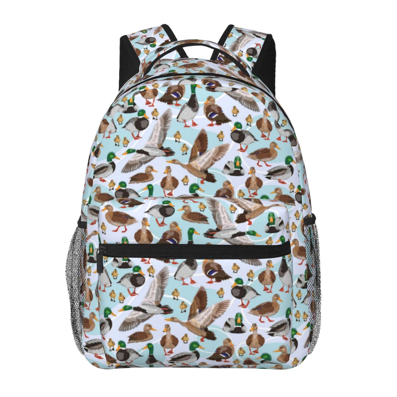 Hirioo Mallard Ducks Wild Birds1 Print Laptop Backpack Lightweight ...