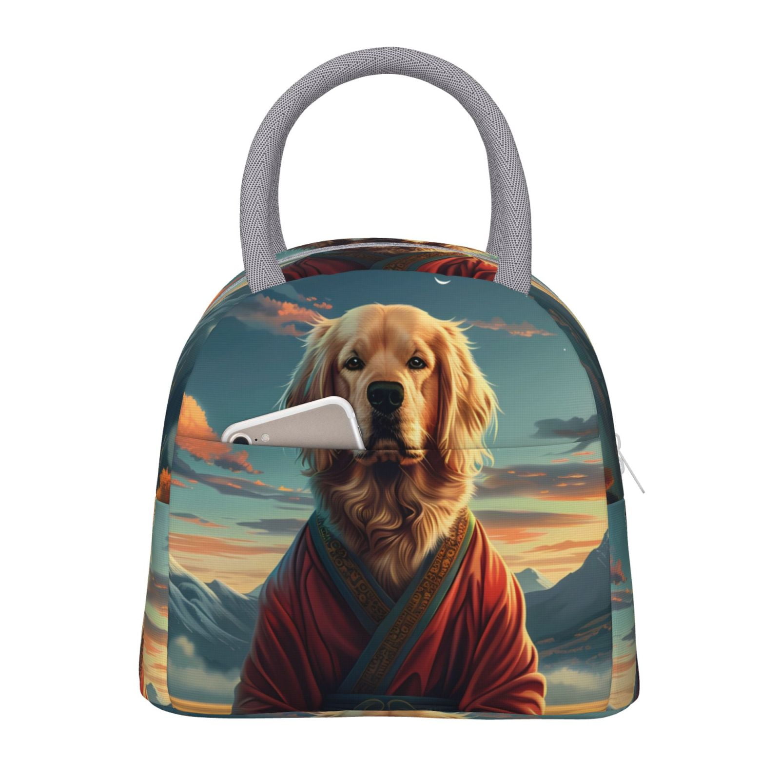 Hirioo Meditating Golden Retriever for Eco-friendly Lunch Box,Leakproof ...