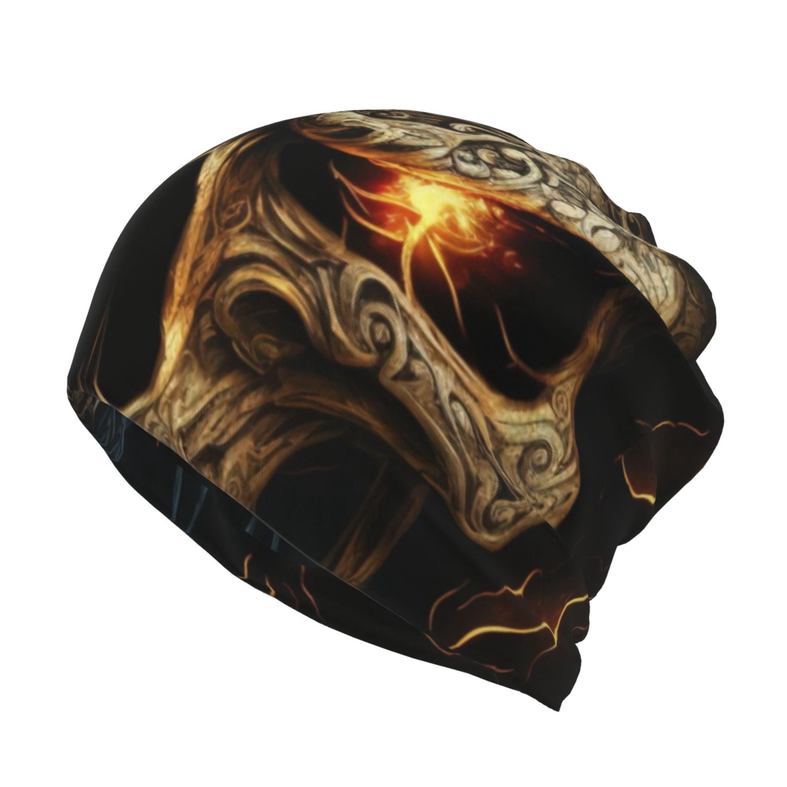 Hirioo Metal Evil Skull for Multifunction Beanie Hat for Men and Women ...
