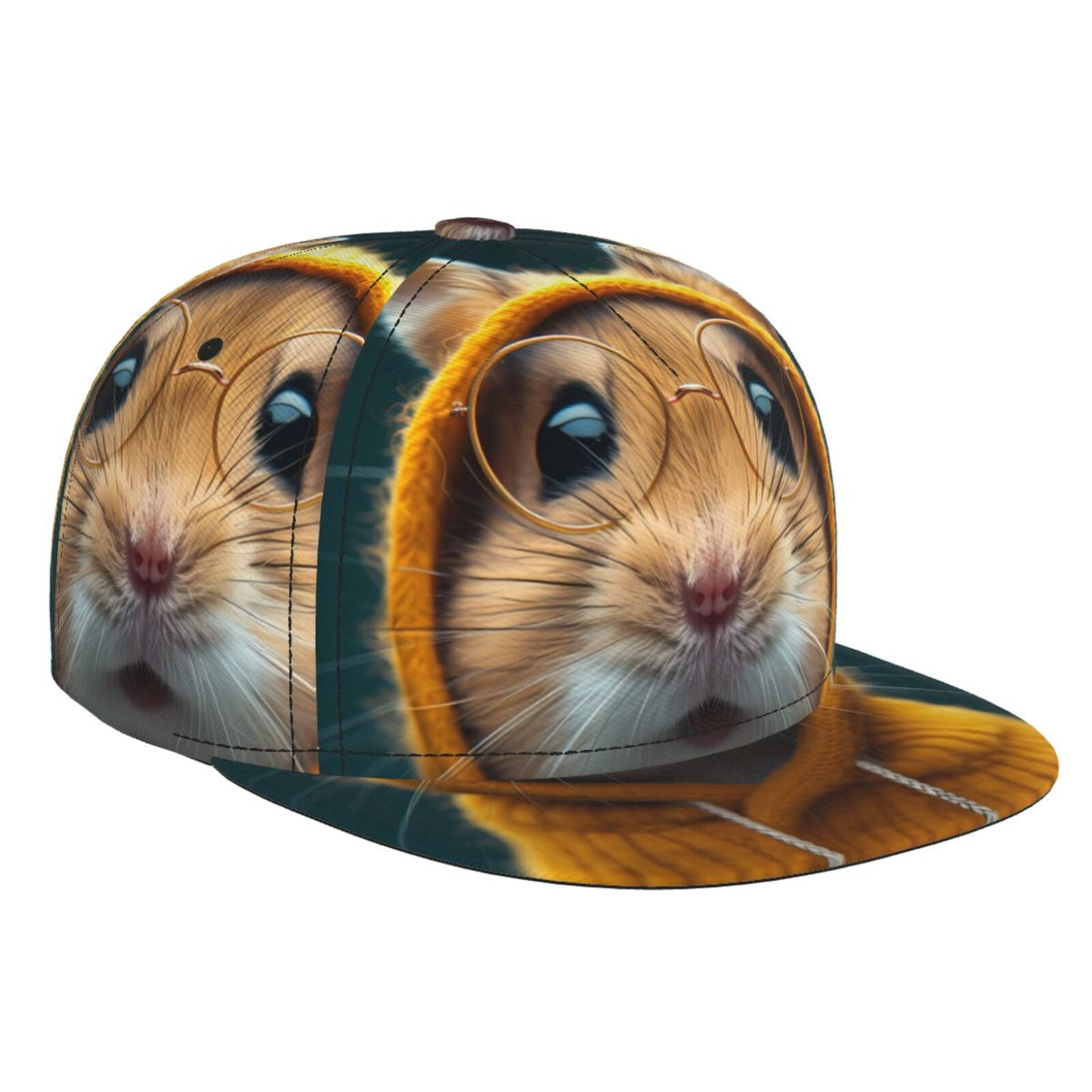 Hirioo Modern Yellow Sweater Guinea Pig for Baseball Cap Men Cap Flat ...