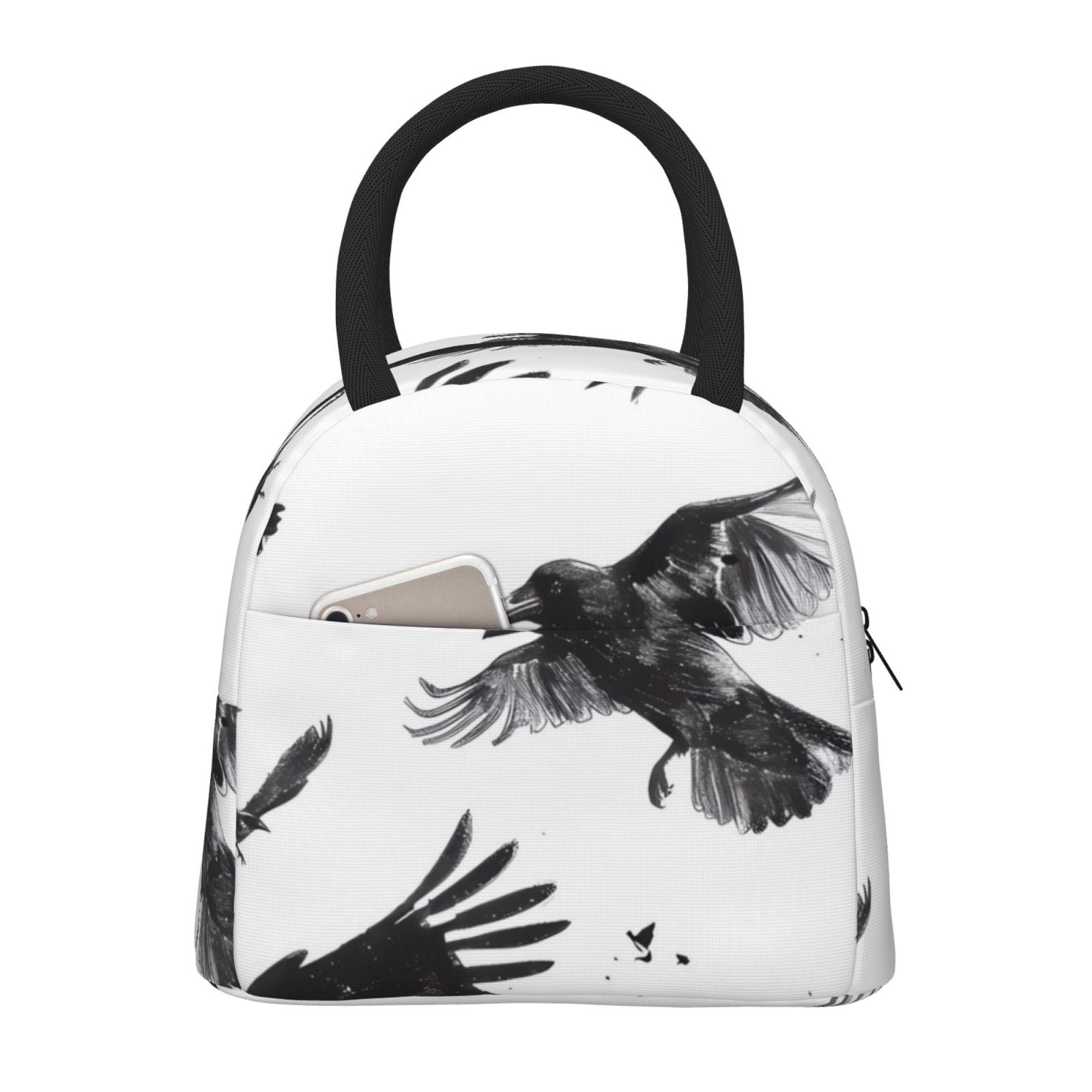 Hirioo Monochrome Flying Ravens for Eco-friendly Lunch Box,Leakproof ...