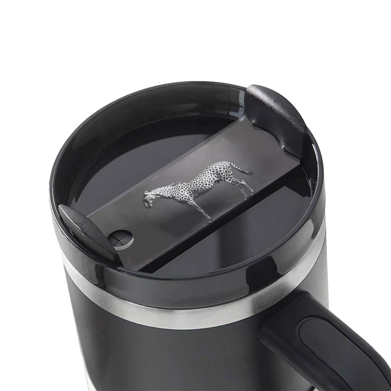 Hirioo Monochrome Leopard Horse for Stanley Cup Lid Nameplate ...