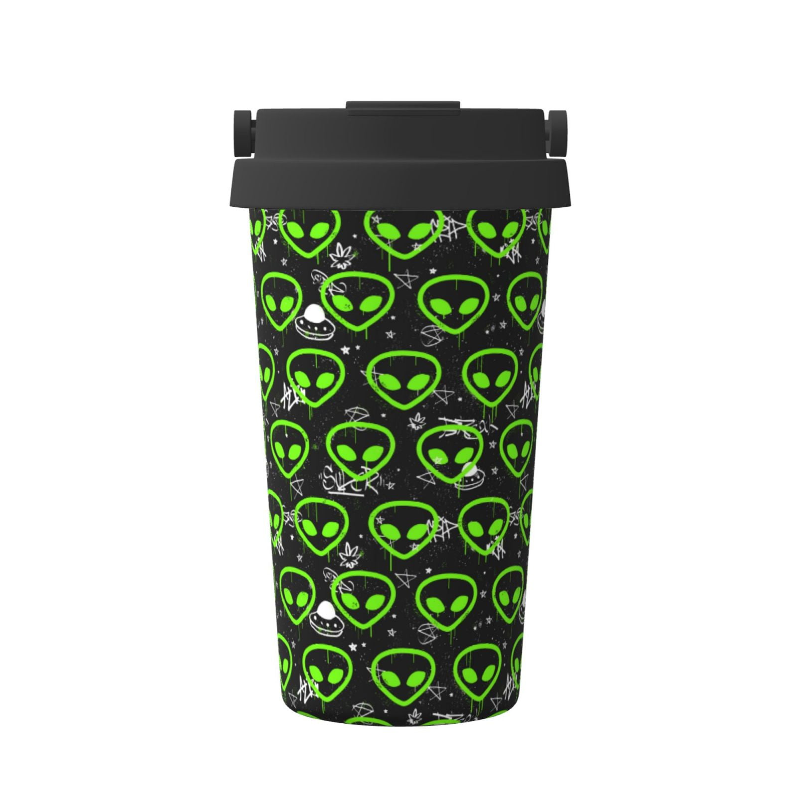 Hirioo Monster Neon Head for Coffee Travel Mug Insulated Coffee Mug ...
