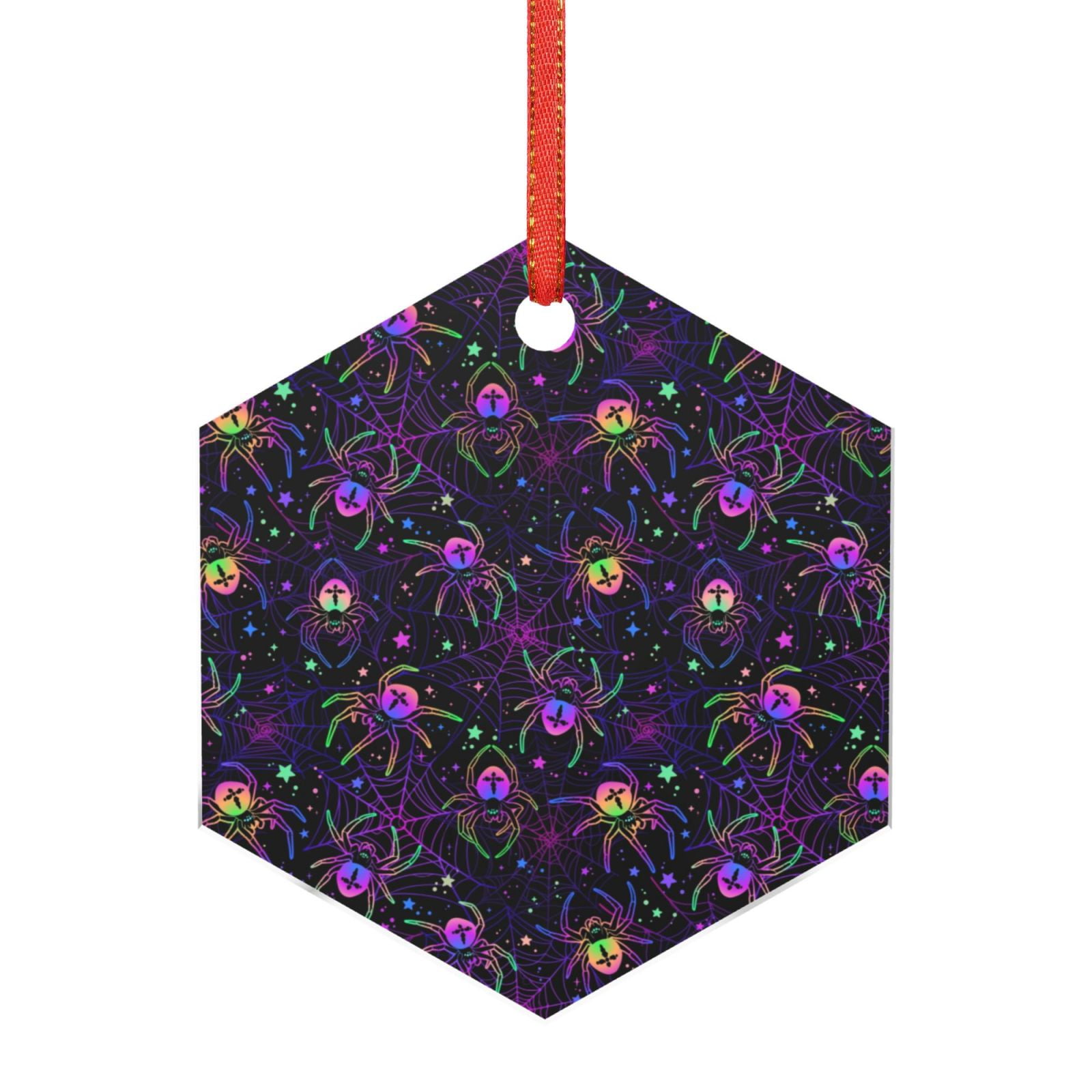 Hirioo Multi-colored Spiders for Acrylic Christmas Pendant Hanging ...