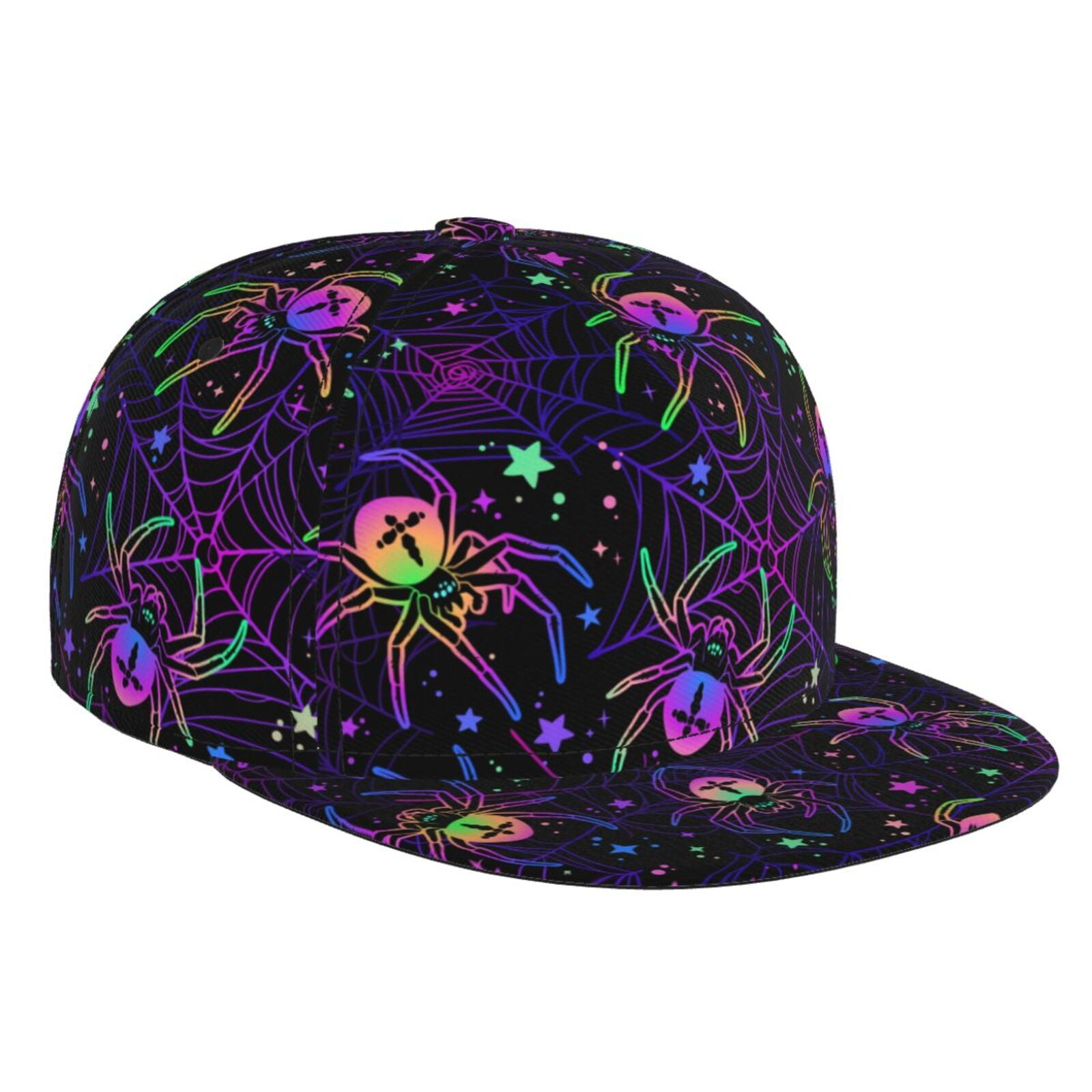 Hirioo Multi-colored Spiders for Baseball Cap Men Cap Flat Brim for Men ...