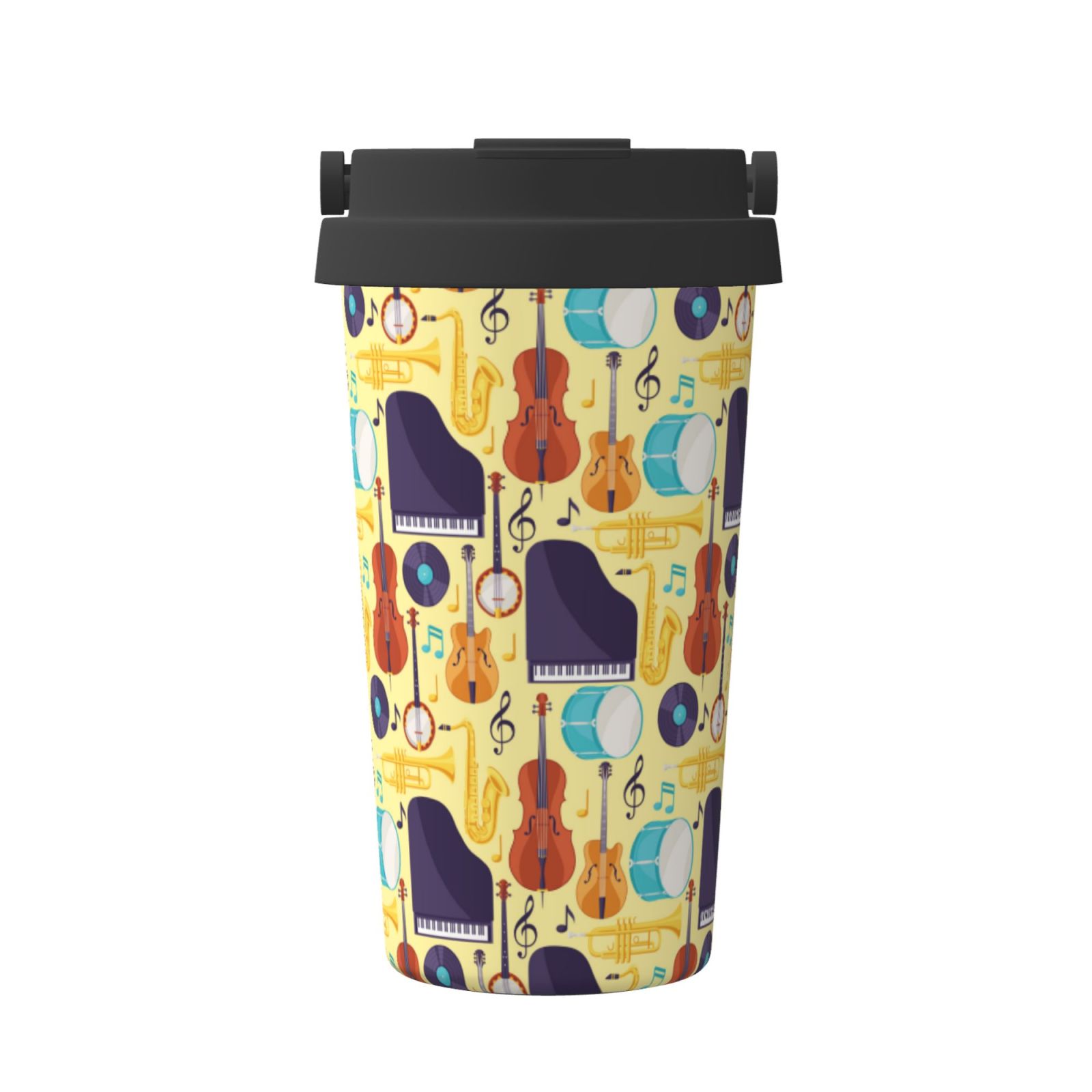 Hirioo Musical Instruments for Coffee Travel Mug Insulated Coffee Mug ...