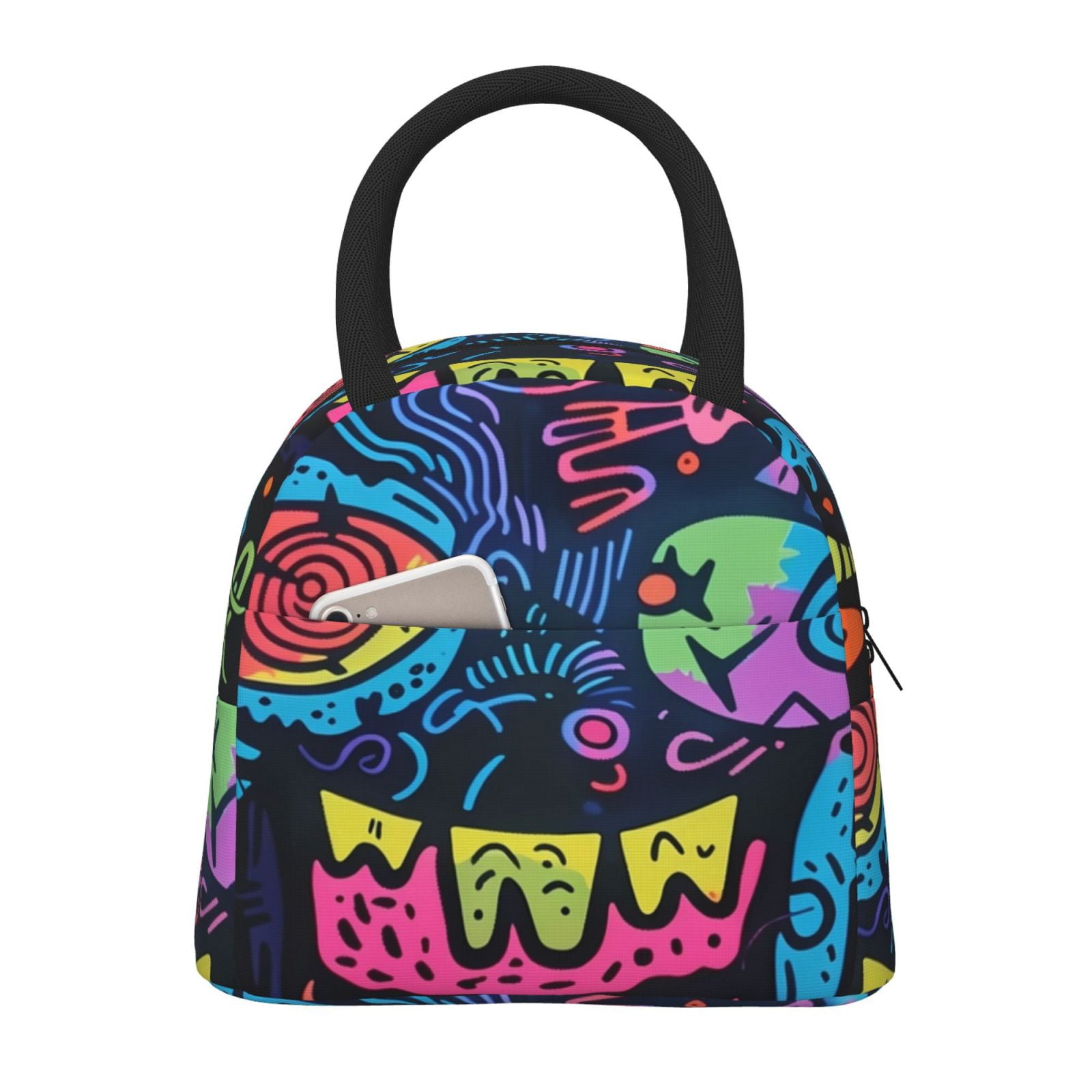 Hirioo Neon Graffiti Urban Art for Eco-friendly Lunch Box,Leakproof ...