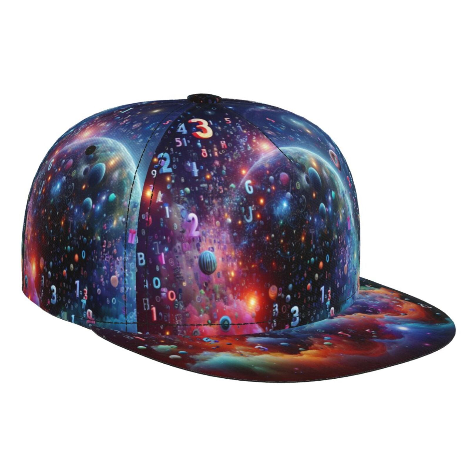 Hirioo Outer Space Floating Numbers And Letters for Baseball Cap Men ...