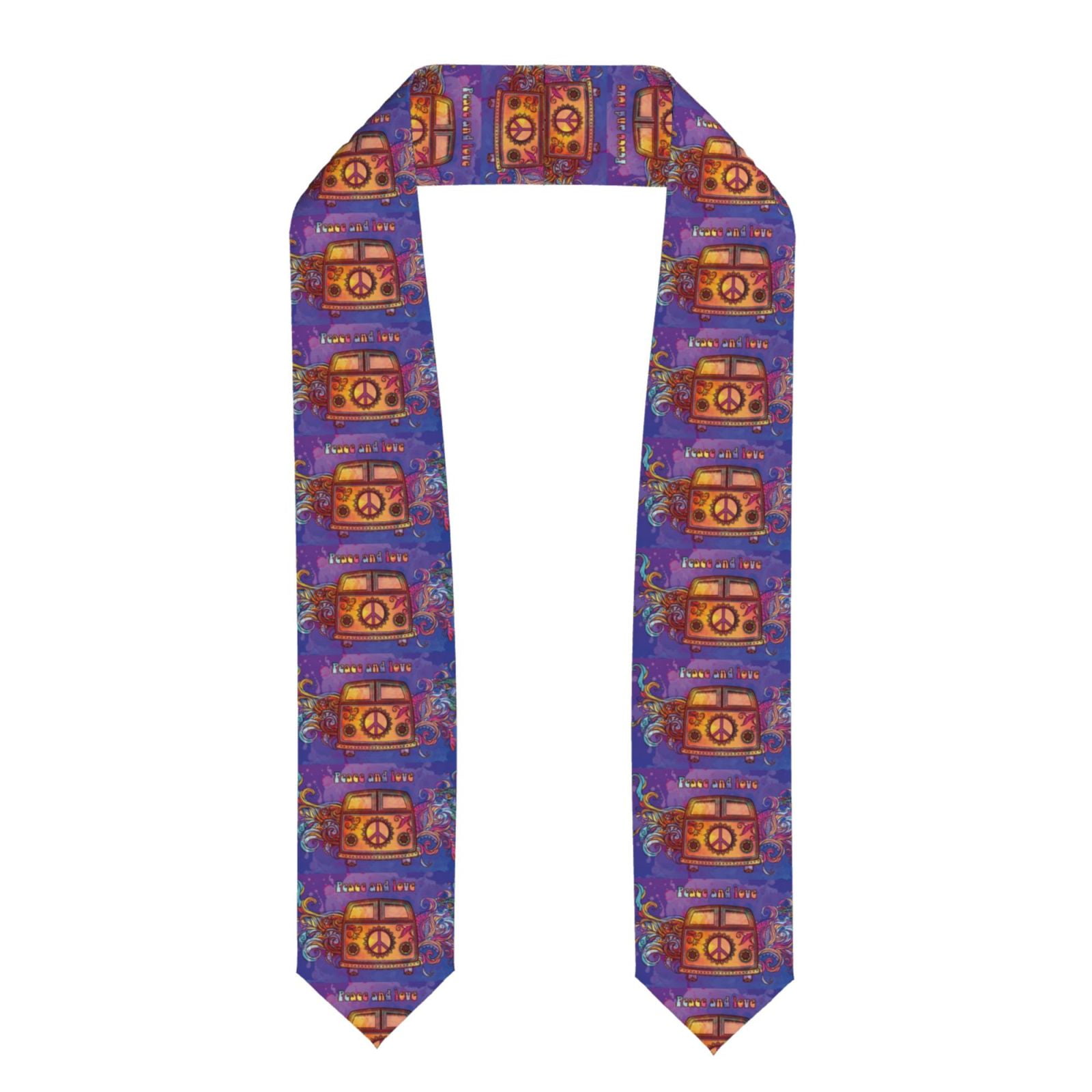 Hirioo Peace And Love for 72" Graduation Shawl Stole Unisex Adults ...