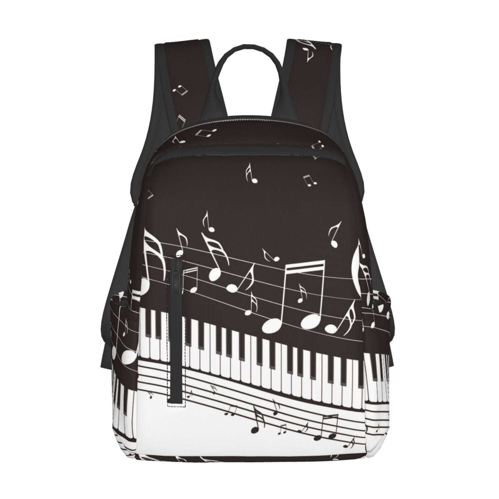 Hirioo Piano Keys With Musical Notes for Lightweight Backpack, Durable ...
