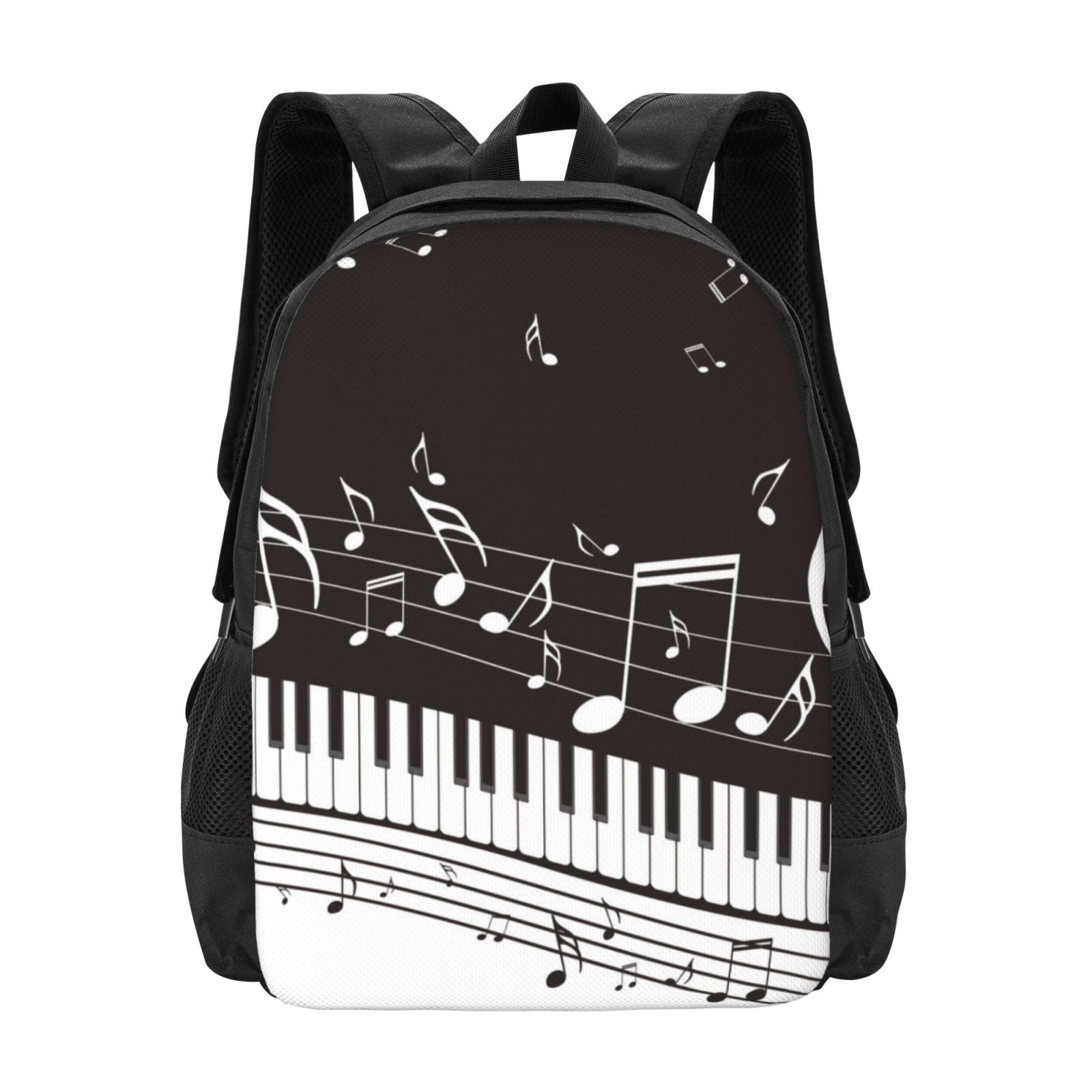 Hirioo Piano Keys With Musical Notes for Minimalist Backpack Large ...
