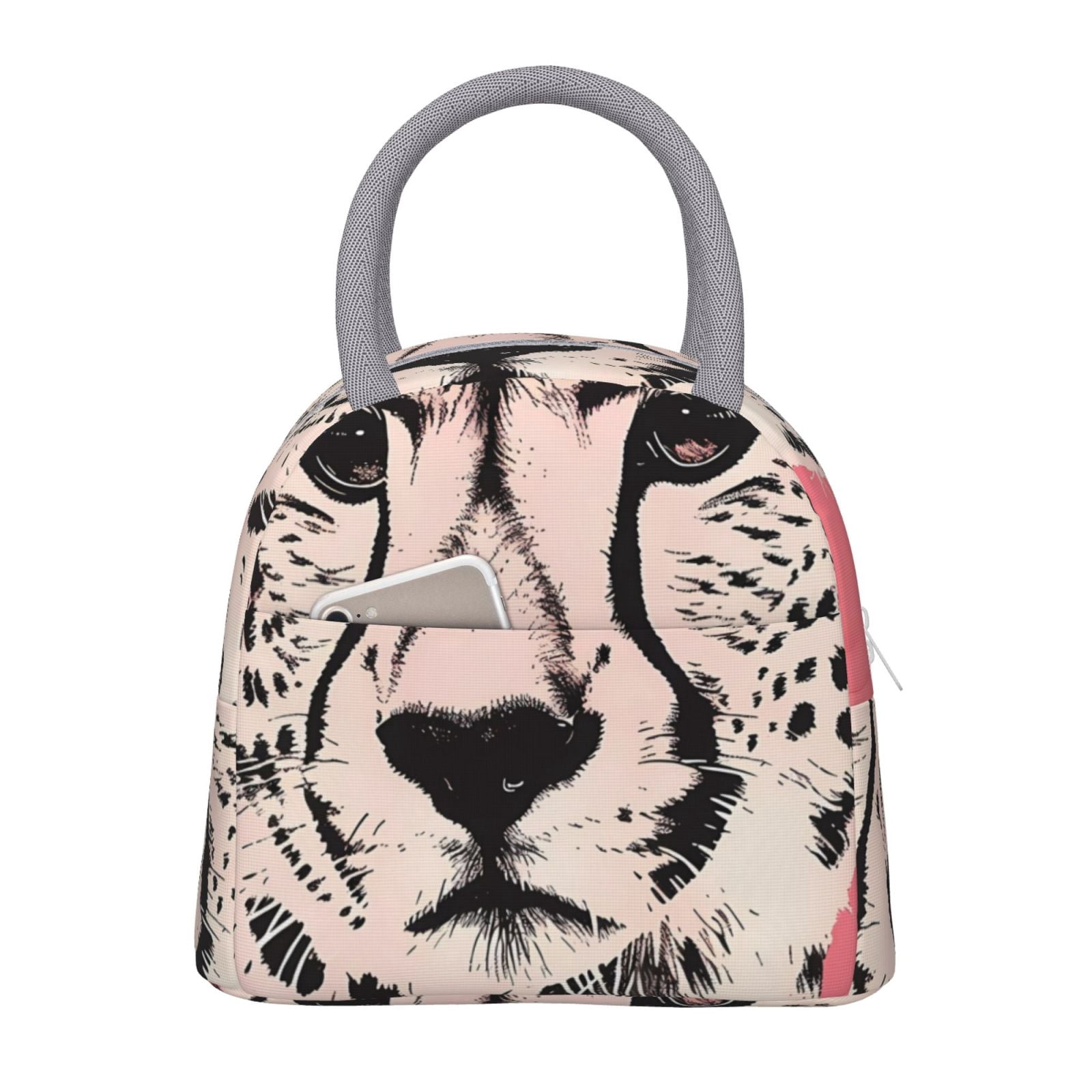 Hirioo Pink Cheetah Art for Eco-friendly Lunch Box,Leakproof Lunch Box ...