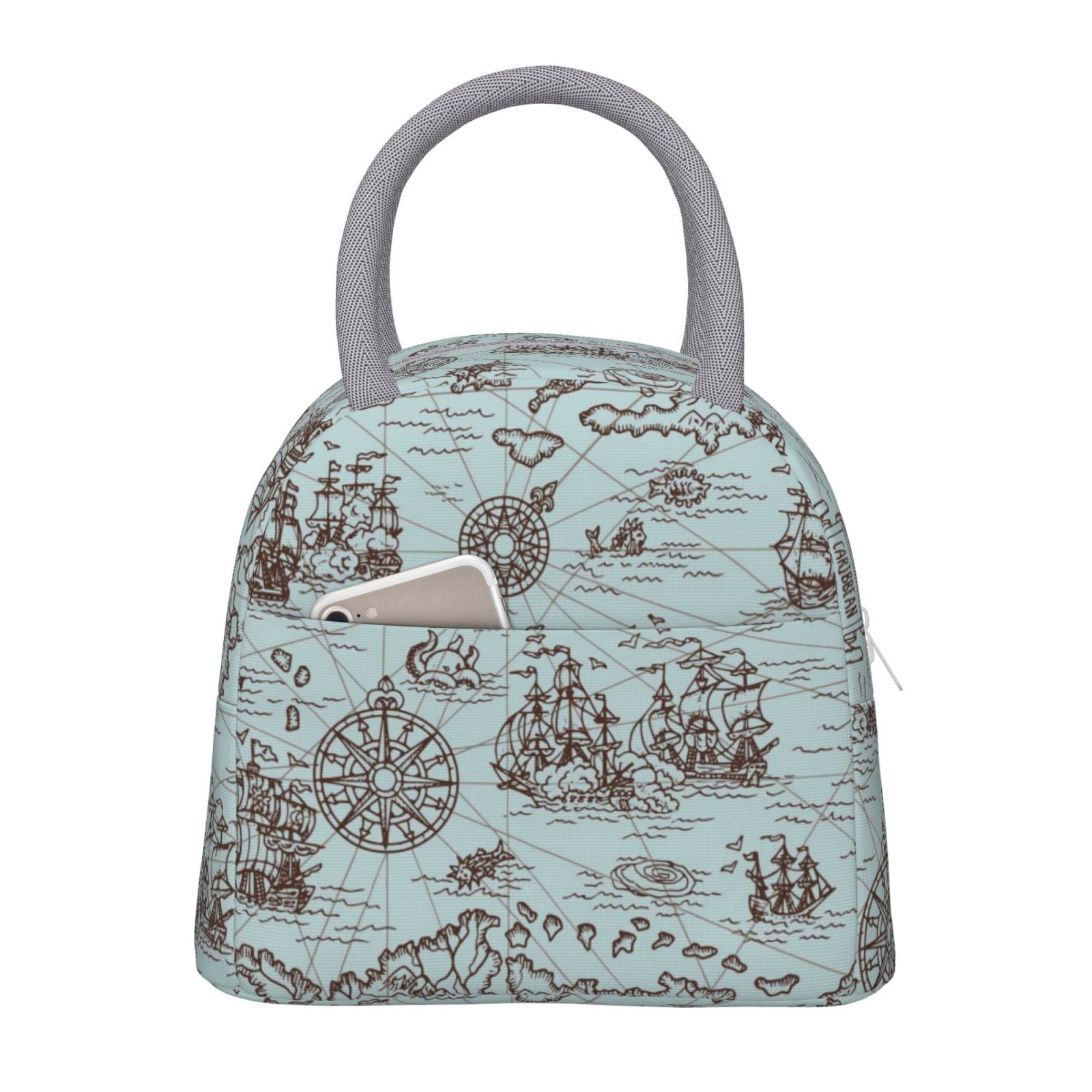 Hirioo Pirate Adventure Map for Eco-friendly Lunch Box,Leakproof Lunch ...