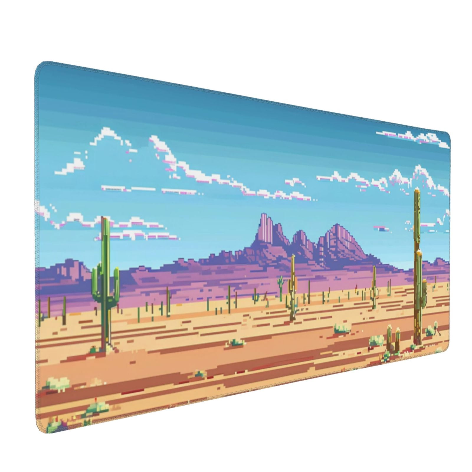 Hirioo Pixel Desert Landscape for Mouse Pad ,Anti-Slip Base, Durable ...
