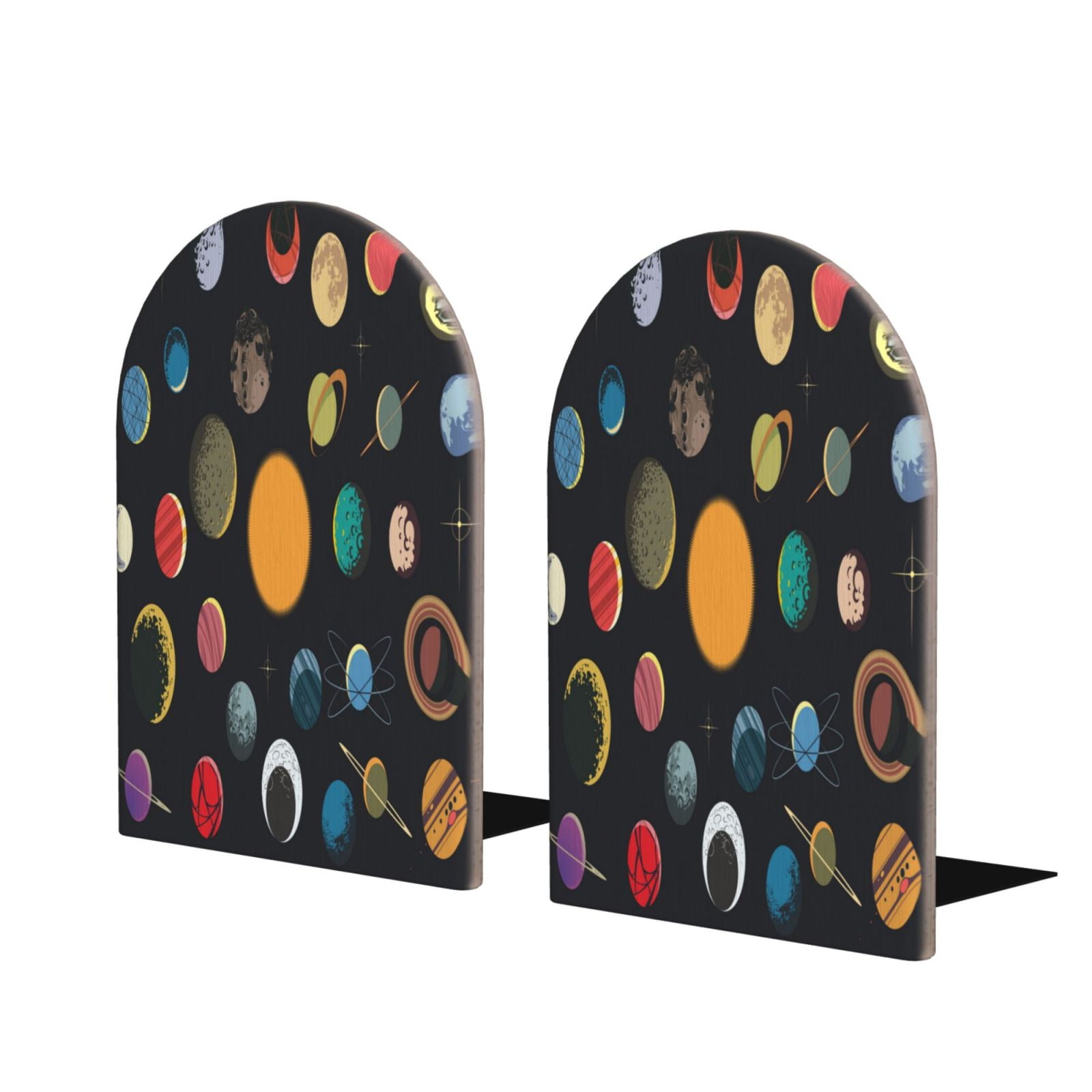 Hirioo Planets And Their Moons for Bookends Decorative Bookends for ...