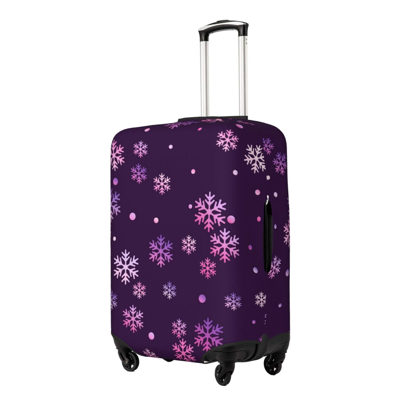 Hirioo Purple Snow Flakes for Elasticity Suitcase Cover (No luggage ...