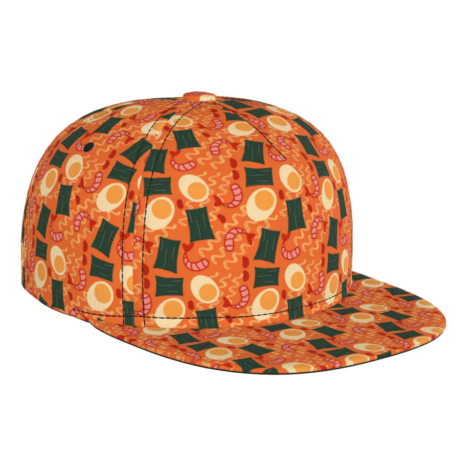 Hirioo Ramen Noodle Soup for Baseball Cap Men Cap Flat Brim for Men ...