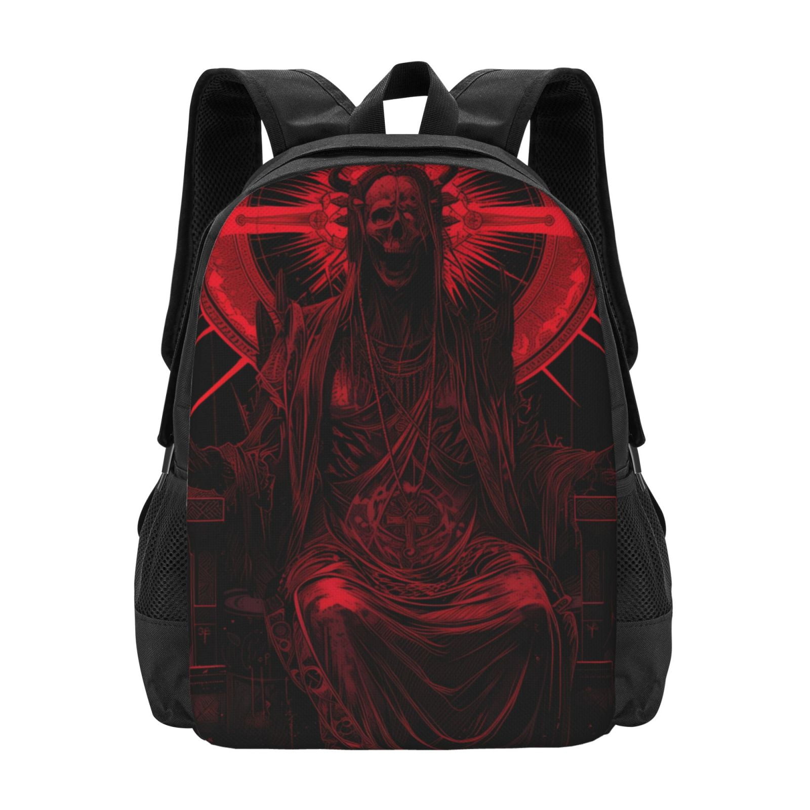 Hirioo Red Gothic Skeleton Throne for Minimalist Backpack Large ...