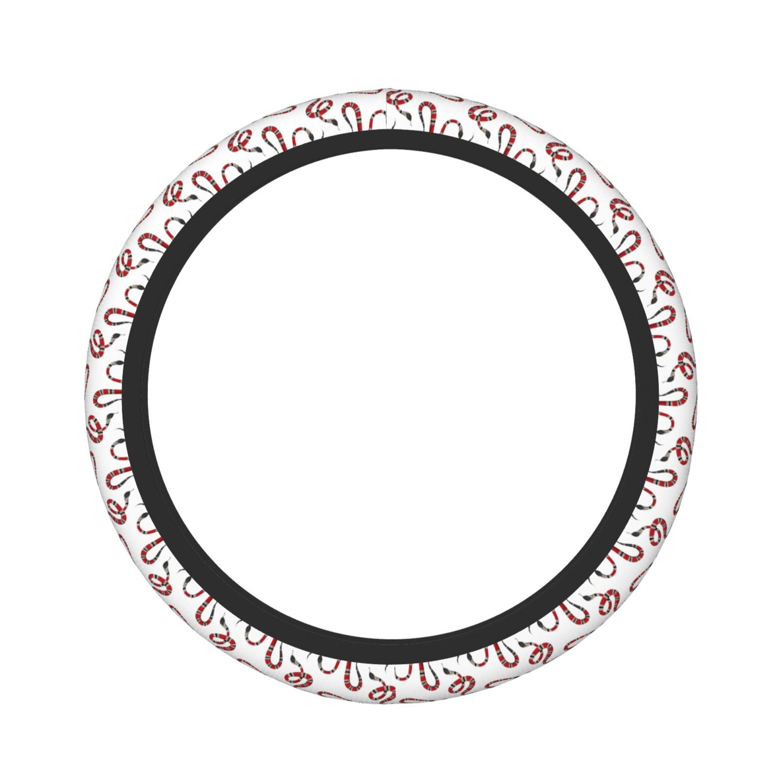 Hirioo Red Snake for Elastic Stretch Steering Wheel Cover Universal 15 ...