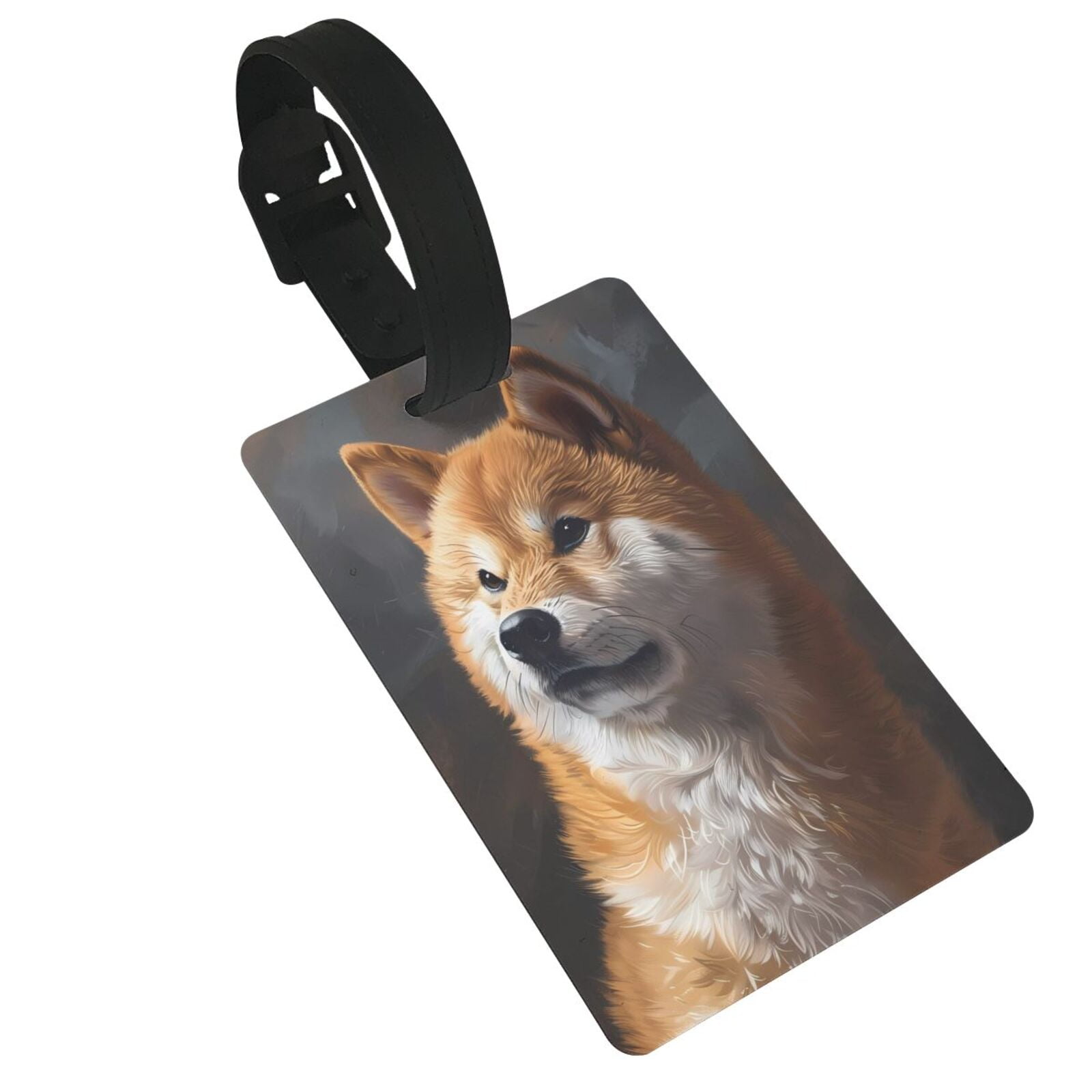 Hirioo Regal Shiba Inu for Luggage ID Tag with Adjustable Strap Travel ...