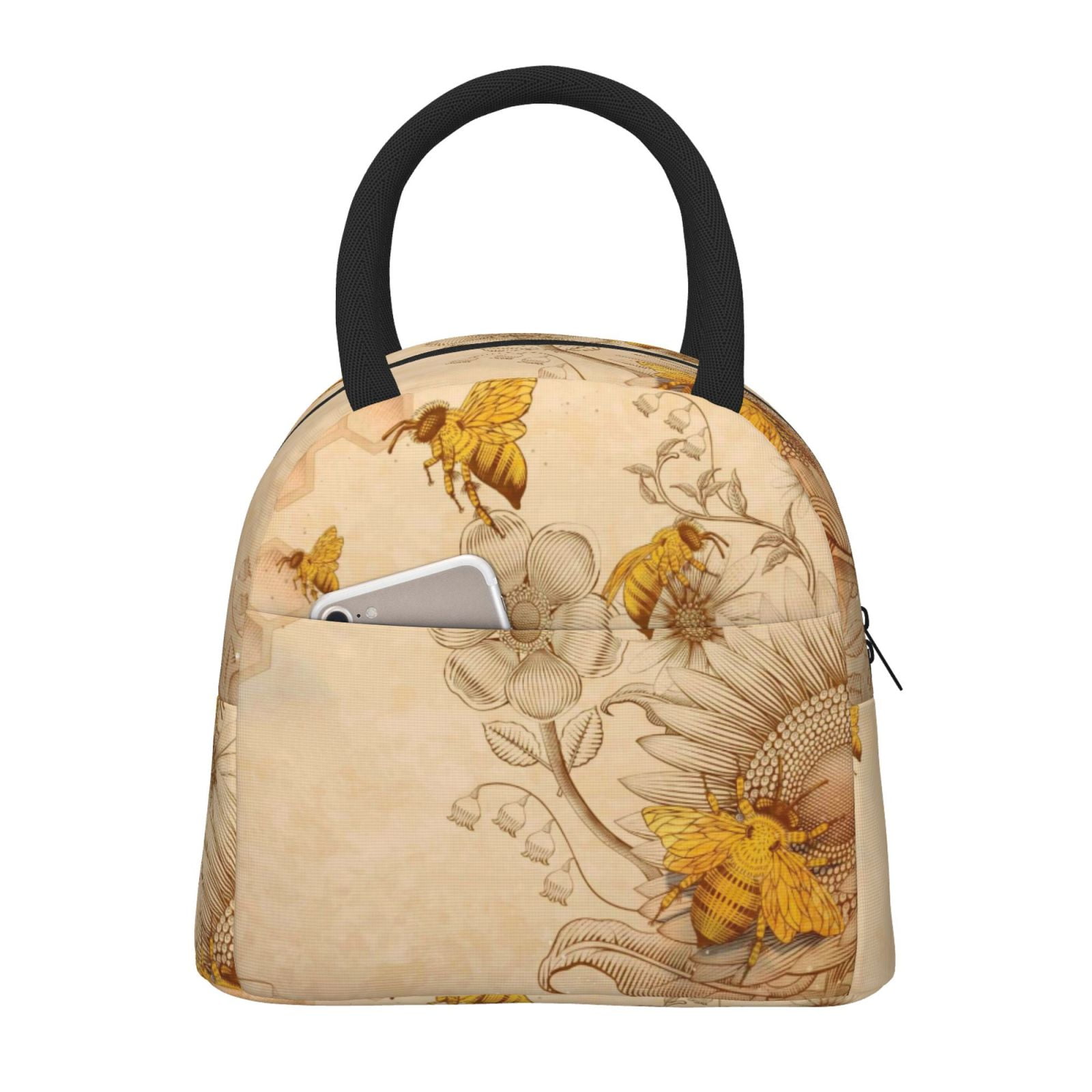 Hirioo Retro Honey Bees for Eco-friendly Lunch Box,Leakproof Lunch Box ...