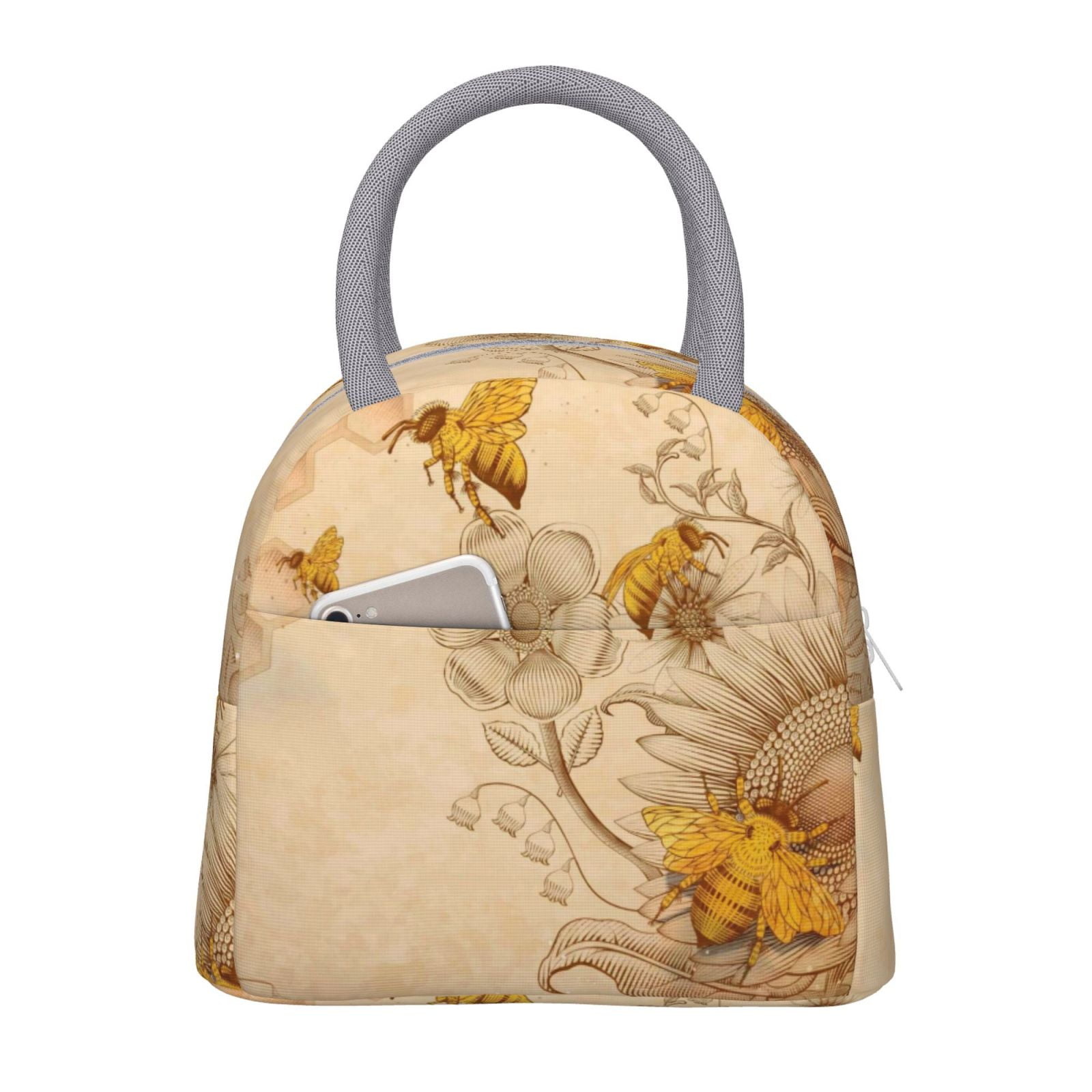 Hirioo Retro Honey Bees for Eco-friendly Lunch Box,Leakproof Lunch Box ...