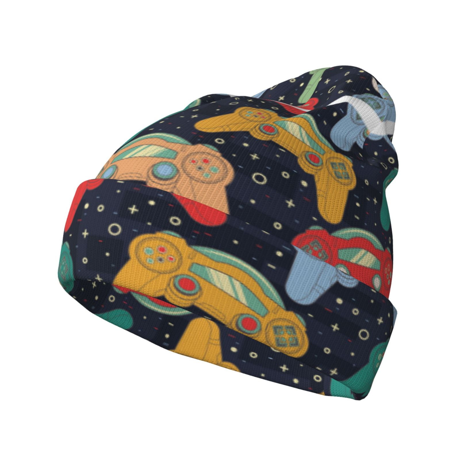 Hirioo Retro Video Game for Men's Knit Cuffed Beanie for Outdoor ...