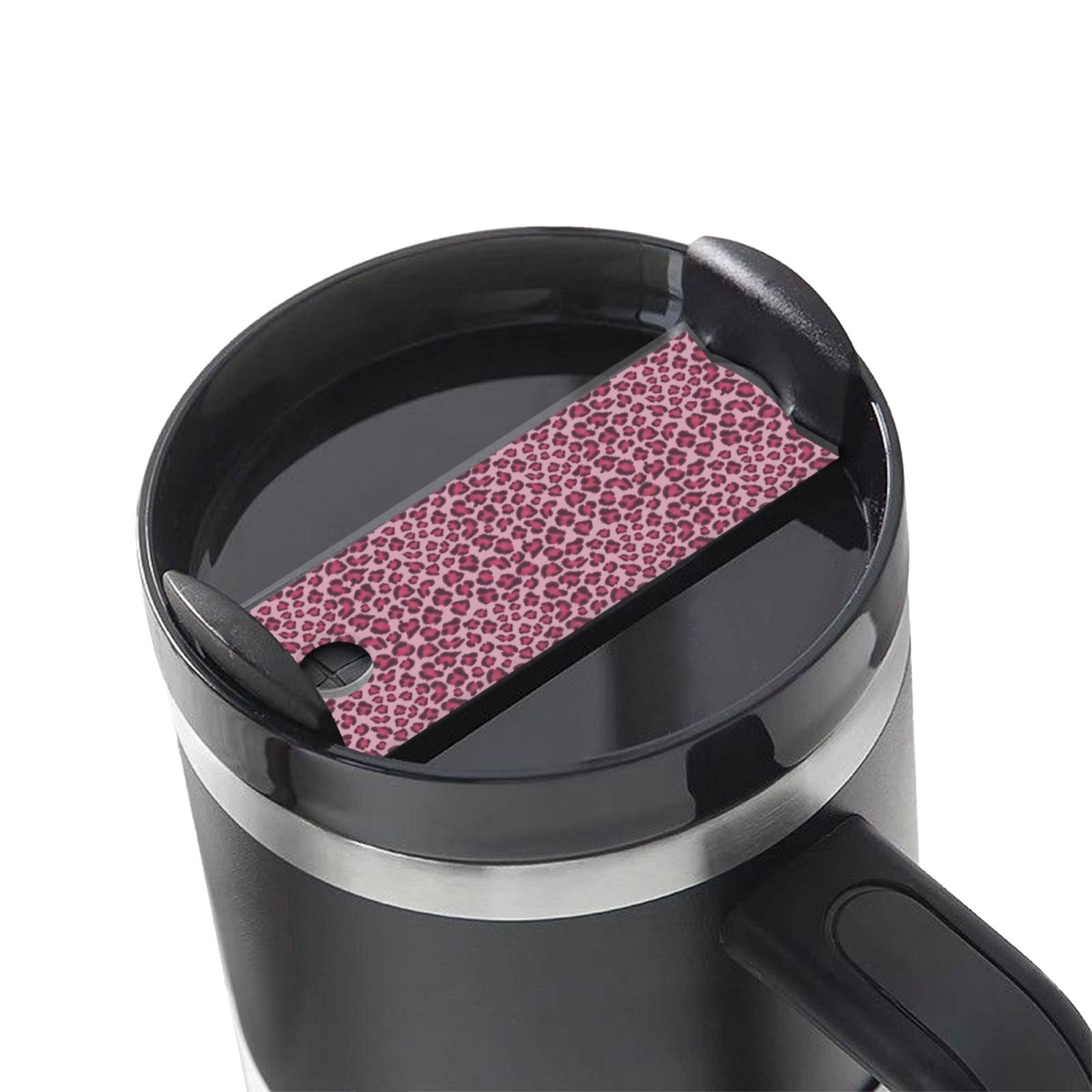 Hirioo Rose Leopard Print for Stanley Cup Lid Nameplate Personalized ...