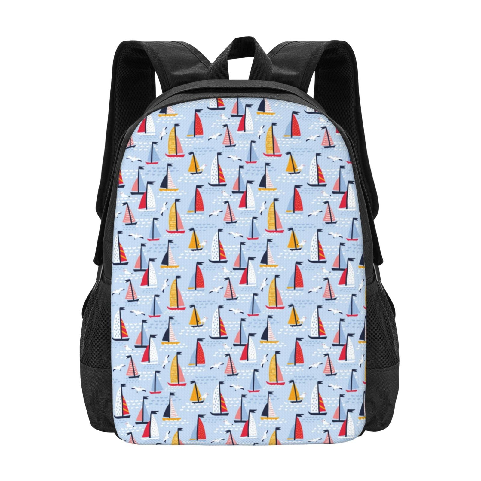 Hirioo Sailboats And Seagulls for Minimalist Backpack Large Capacity ...